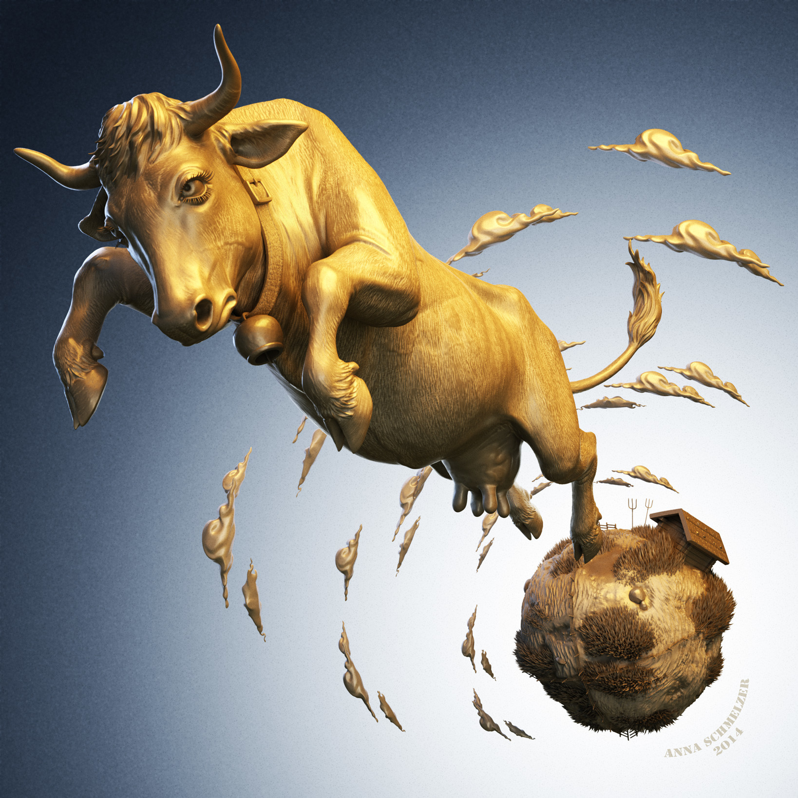 Anna Schmelzer - Jumping Cow