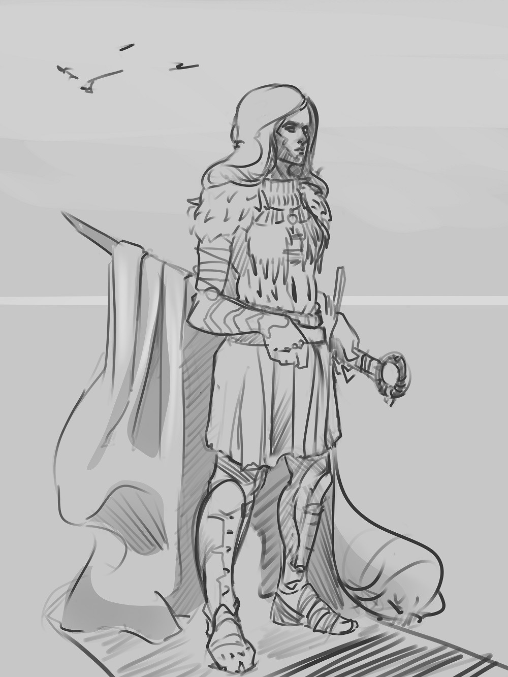 ArtStation - Knight sketch