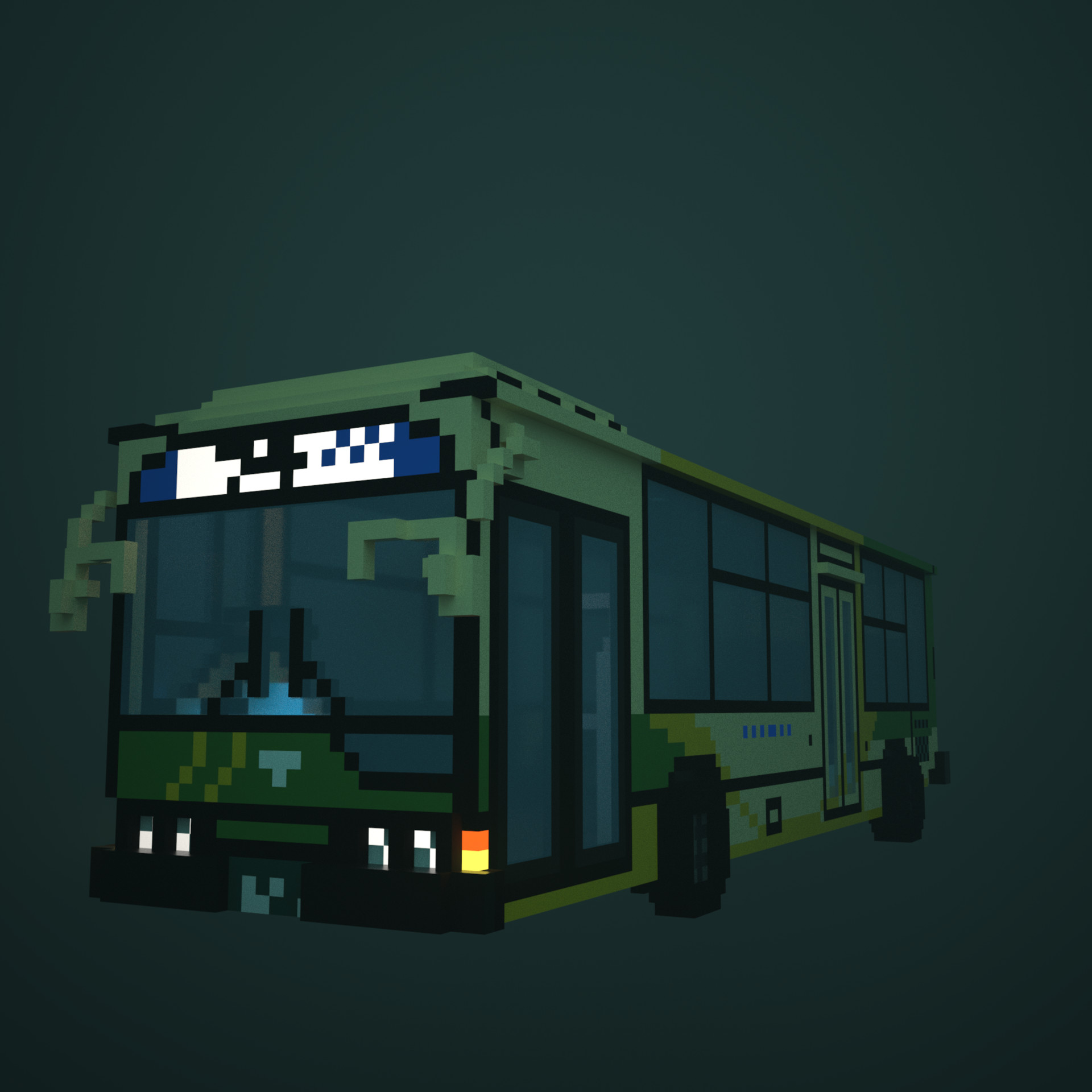 ArtStation - Voxel Tokyo Bus v 1.0
