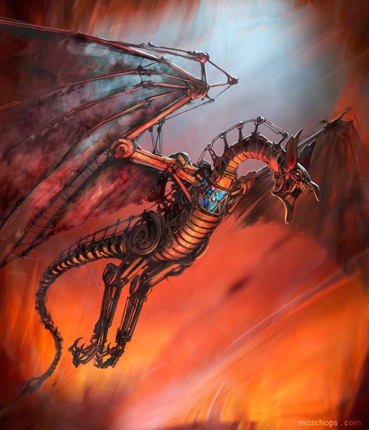 ArtStation - Mechanical Wyvern