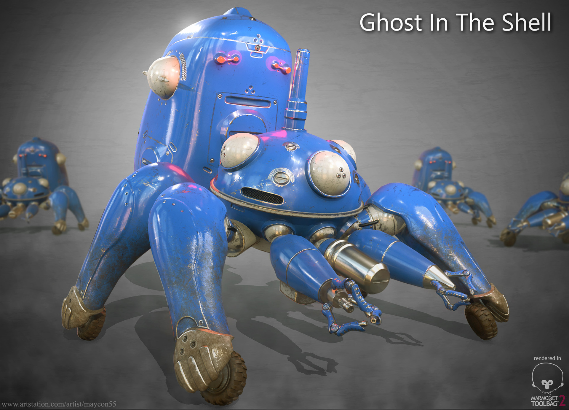 ArtStation Ghost In The Shell Tachikoma Fan Art | atelier-yuwa.ciao.jp