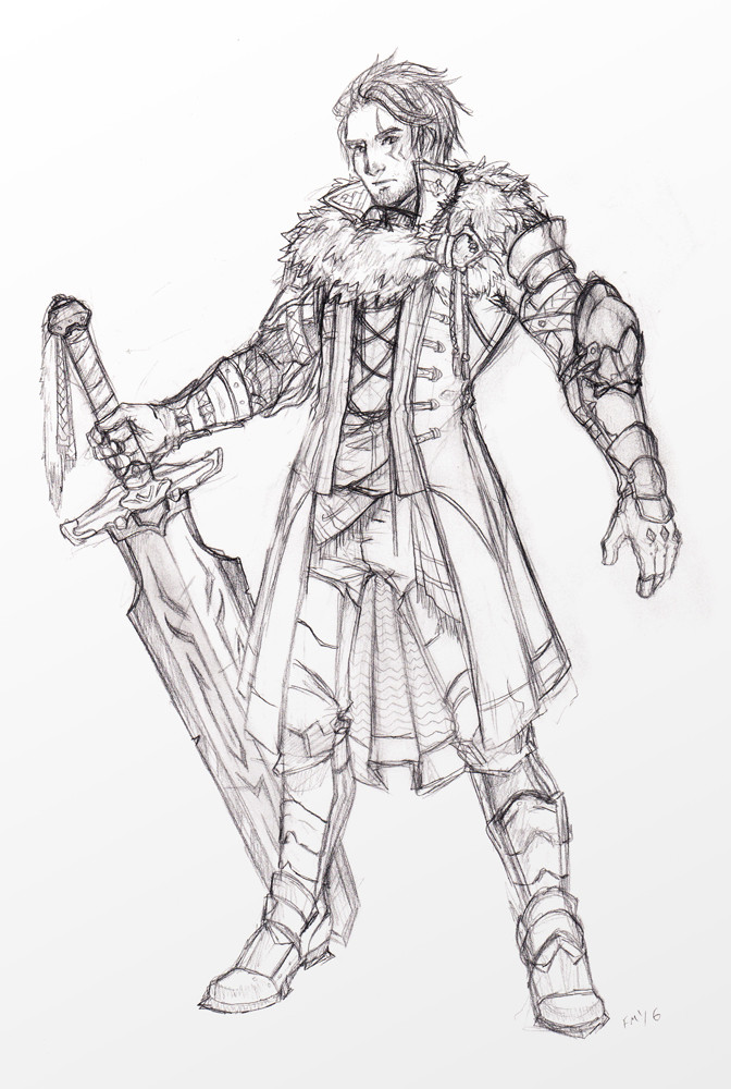 fighter drawing realistic