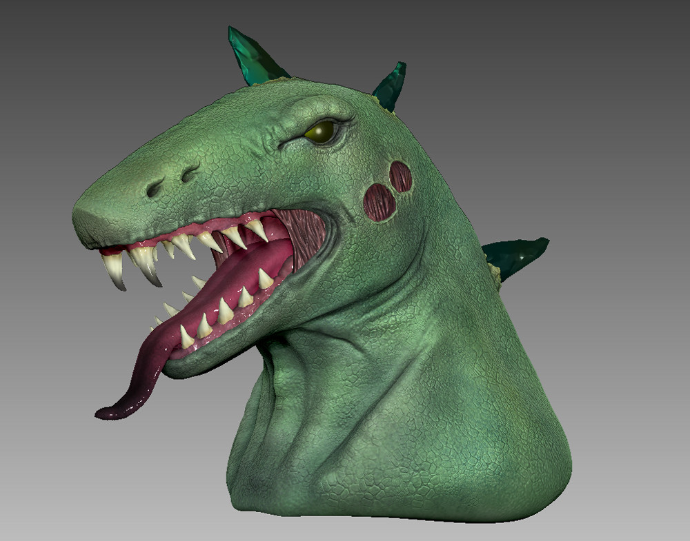 ArtStation - Lizard Creature Head