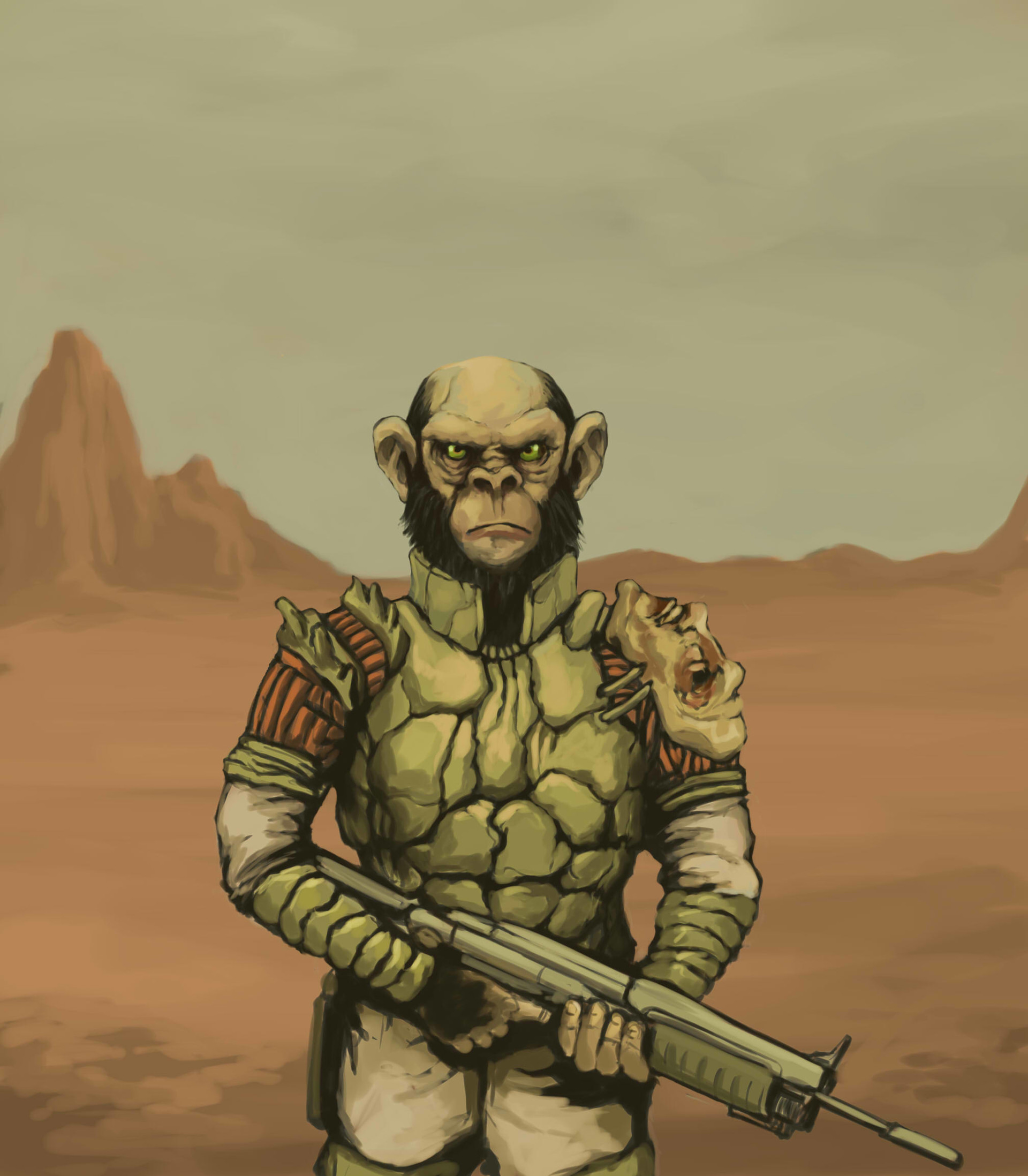 ArtStation - Alien Ape Soldier