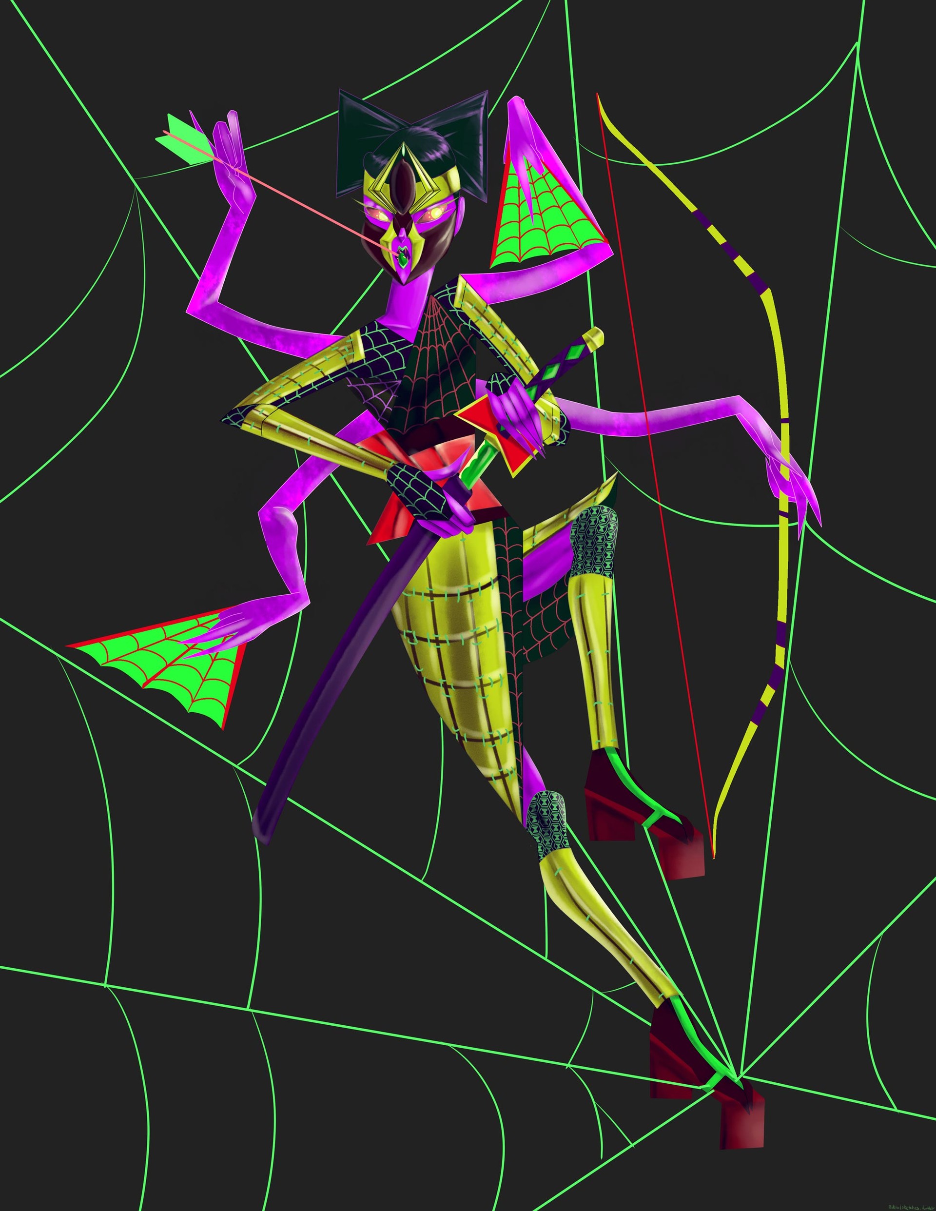 ArtStation - Samurai Spider Geisha