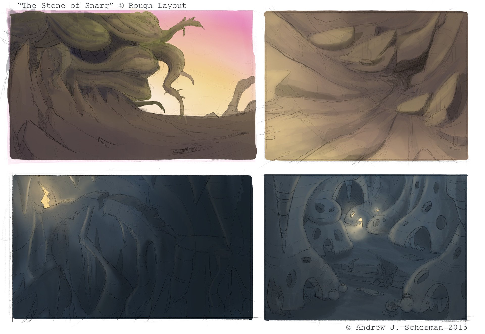 ArtStation - Environmental Studies (The Stone of Snarg)