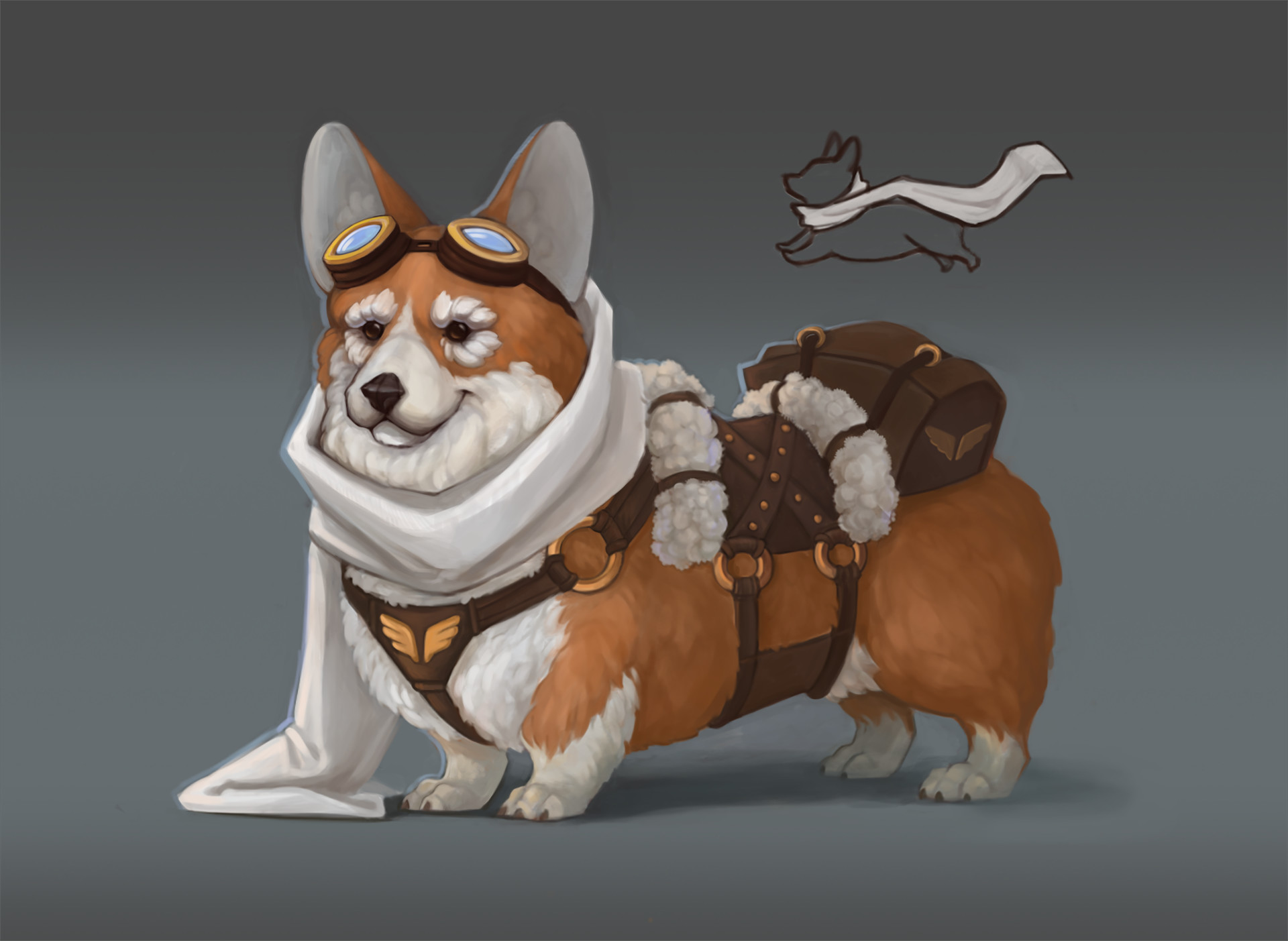 ArtStation - Welsh Corgi, Ekaterina Shavrina