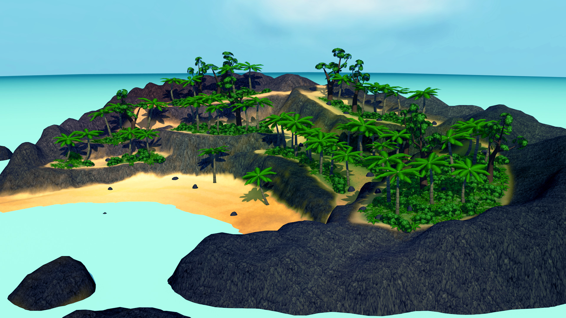 ArtStation - Low Poly Paradise Island