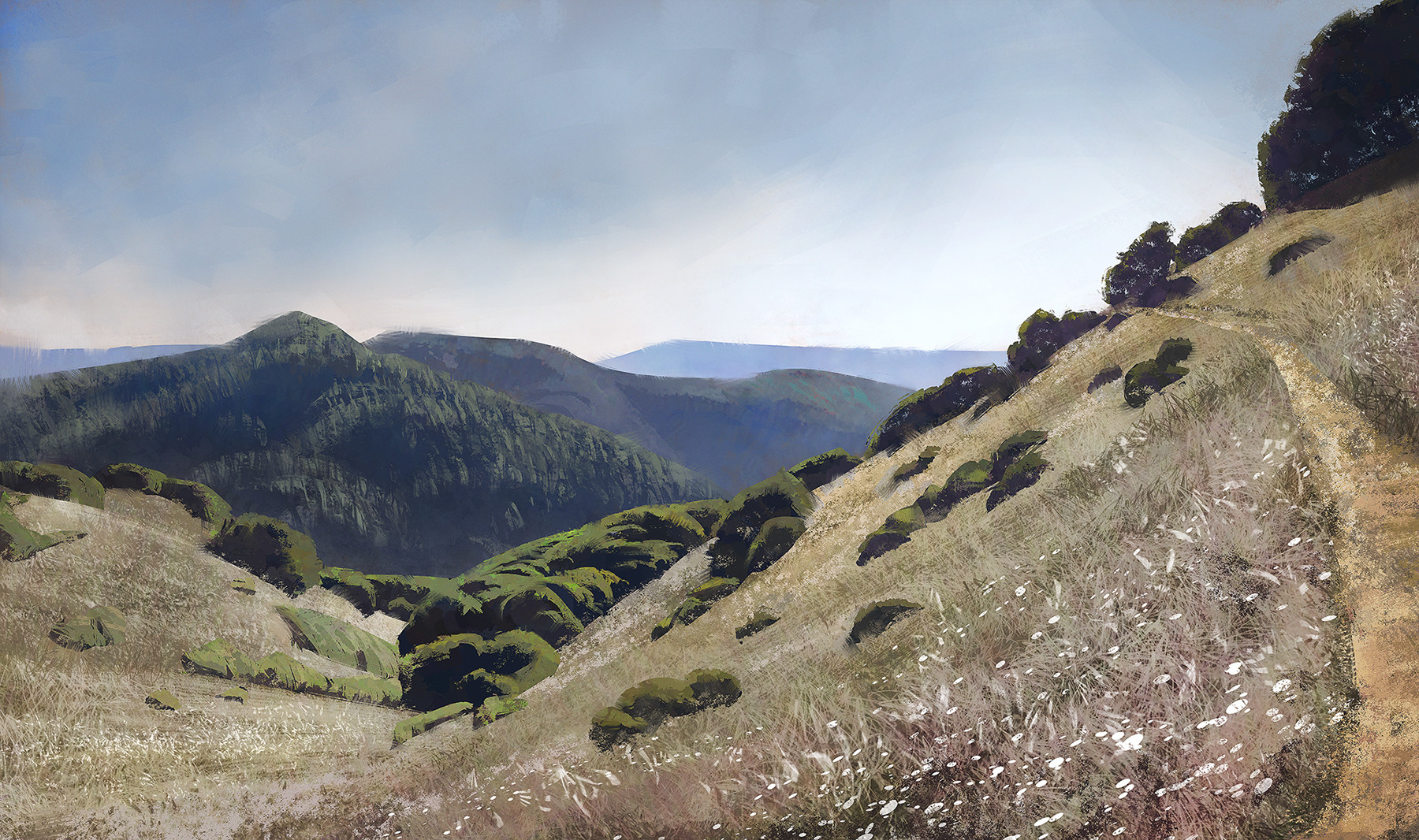 ArtStation - Long Ridge Trail