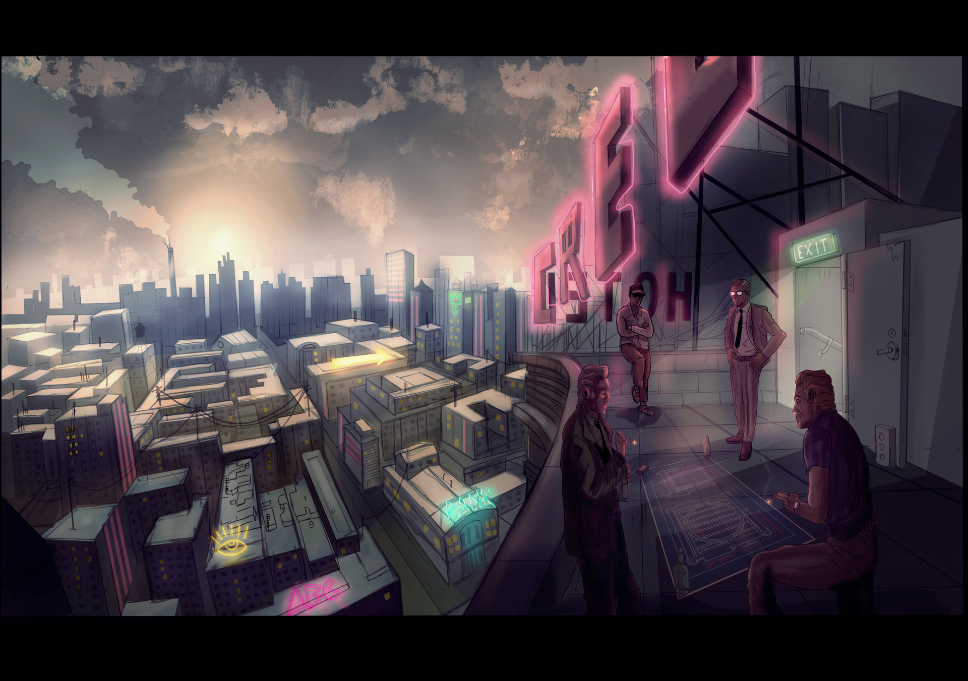 ArtStation - Planning the Heist