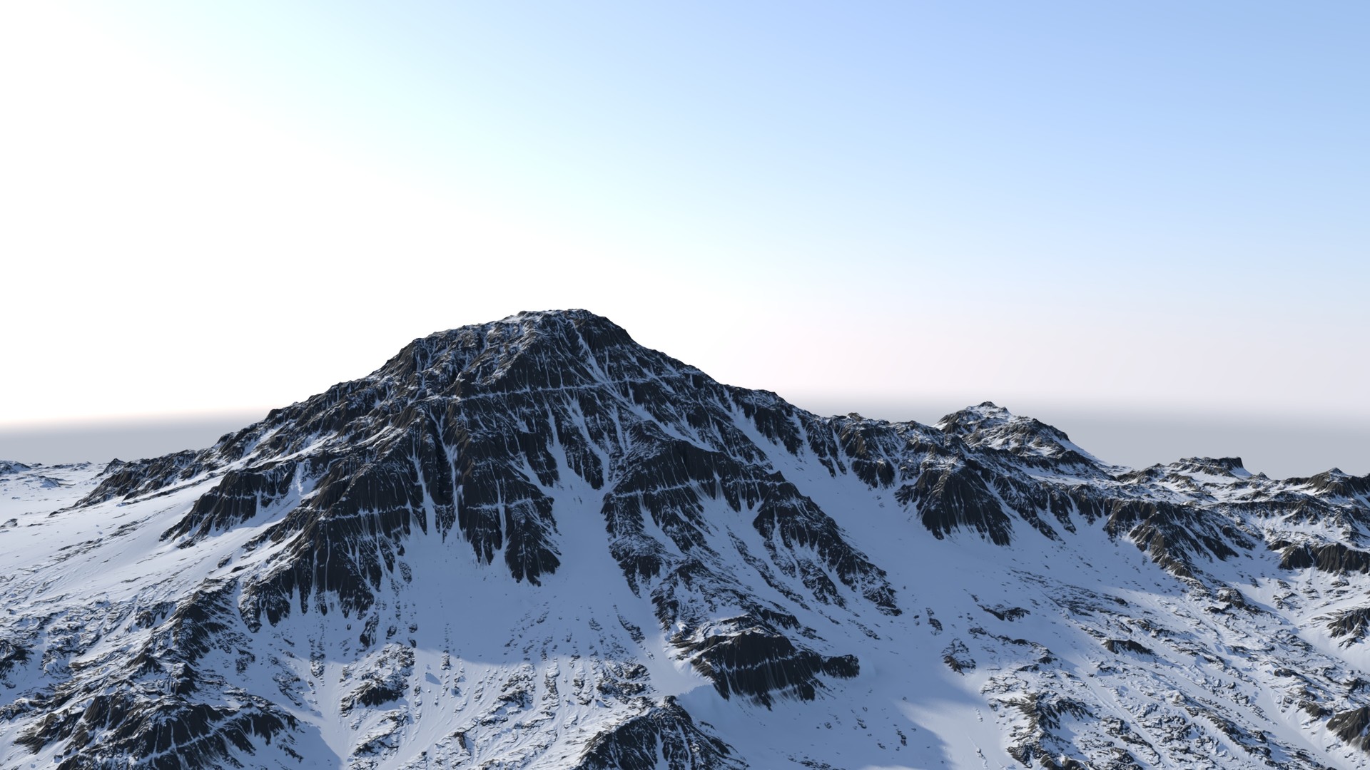 ArtStation - Snowy Mountain Environment Renders