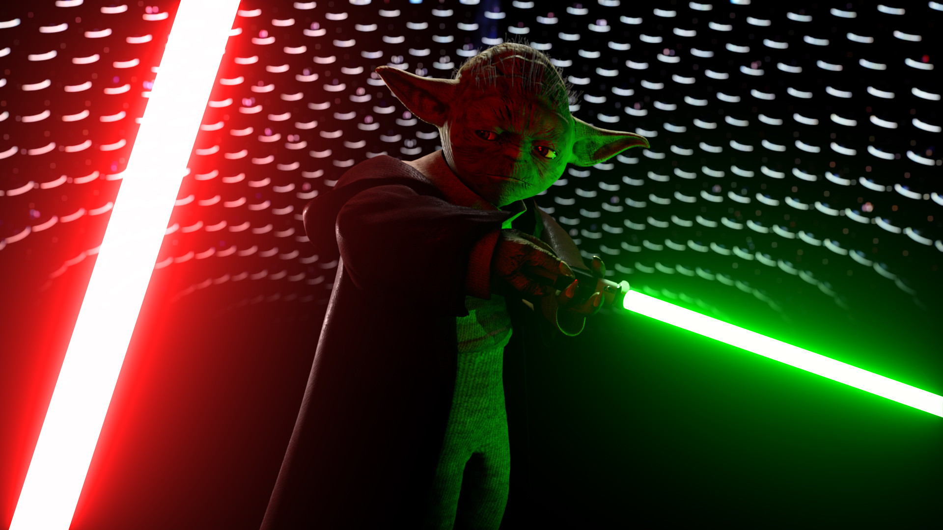 Yoda Lightsaber Wallpaper