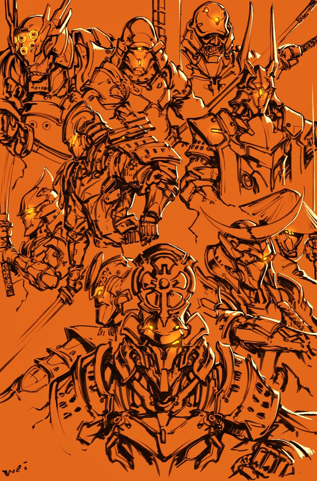 ArtStation - Cyber Samurai