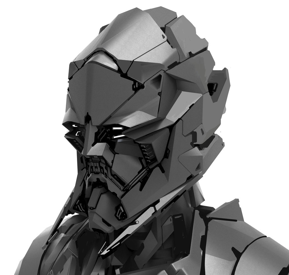 ArtStation - Robot head Sketch #3