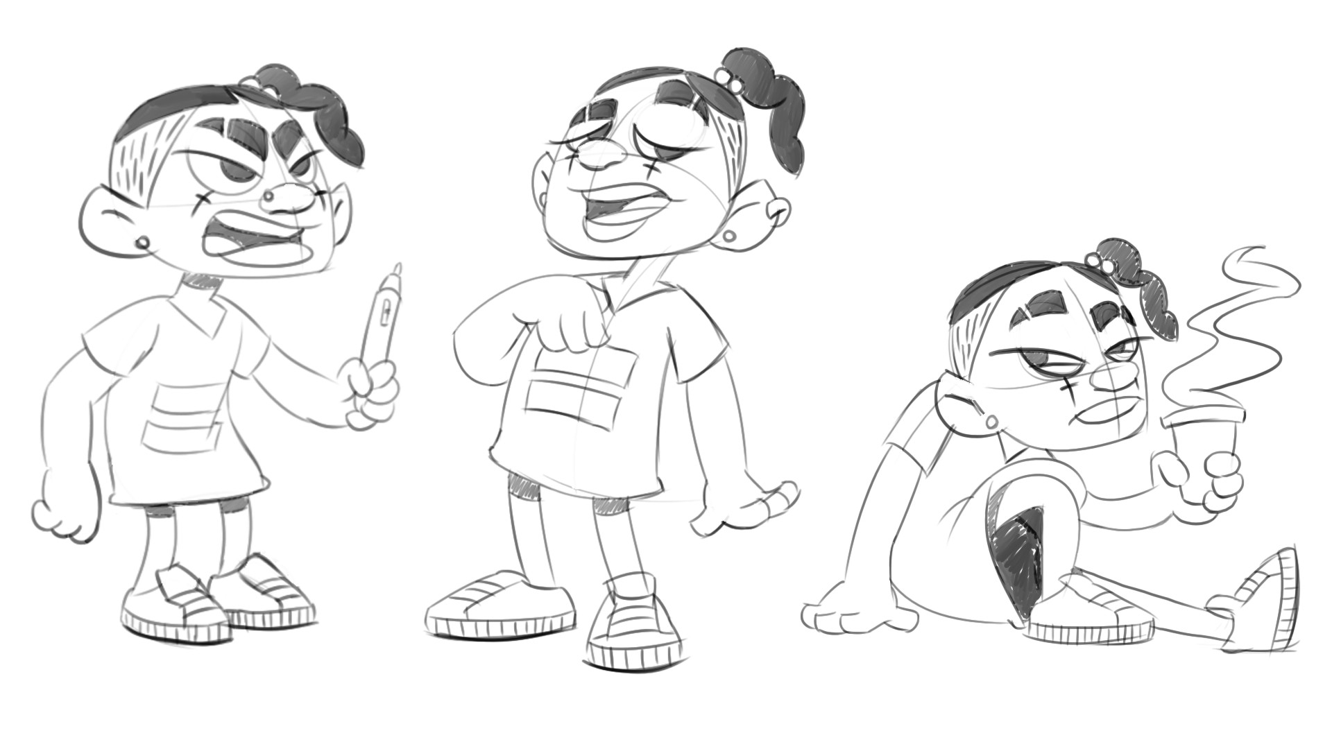 JoWayne McFarlane - CHARACTER DESIGNS & MODEL SHEETS FOR 2D ANIMATION