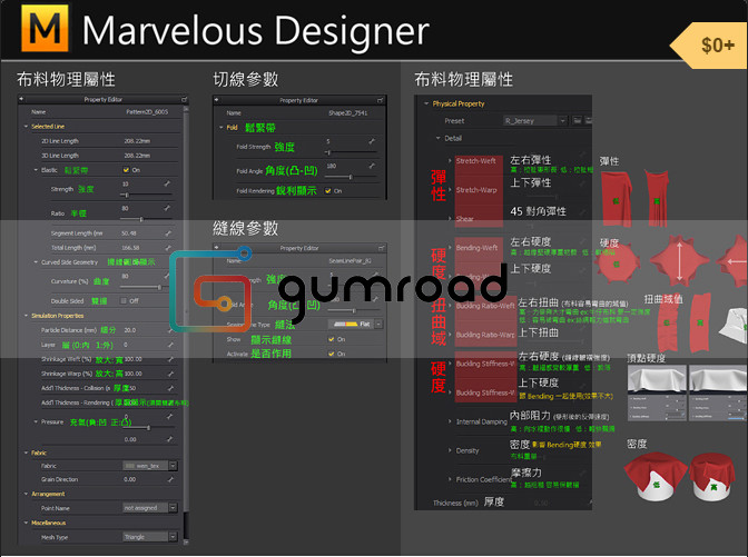 ArtStation - Marvelous Designer parameter description