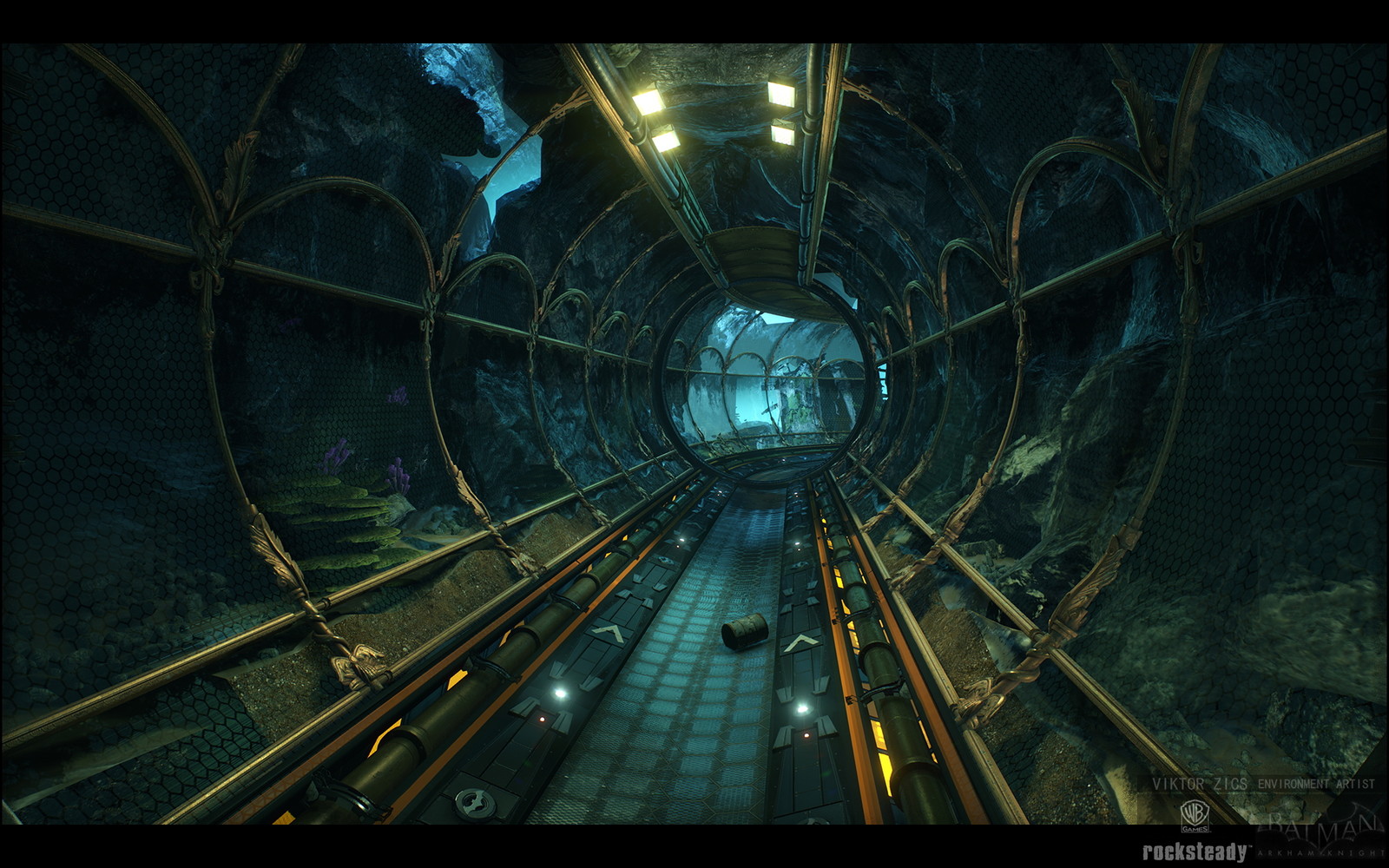 Viktor Zics - Underwater Tunnel and Bludhaven docks - Batman: Arkham ...