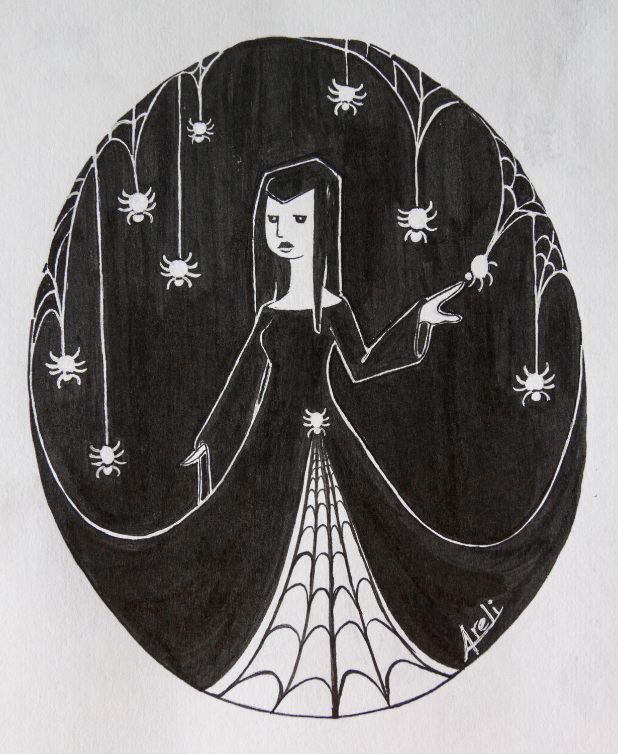 ArtStation - lady with spiders