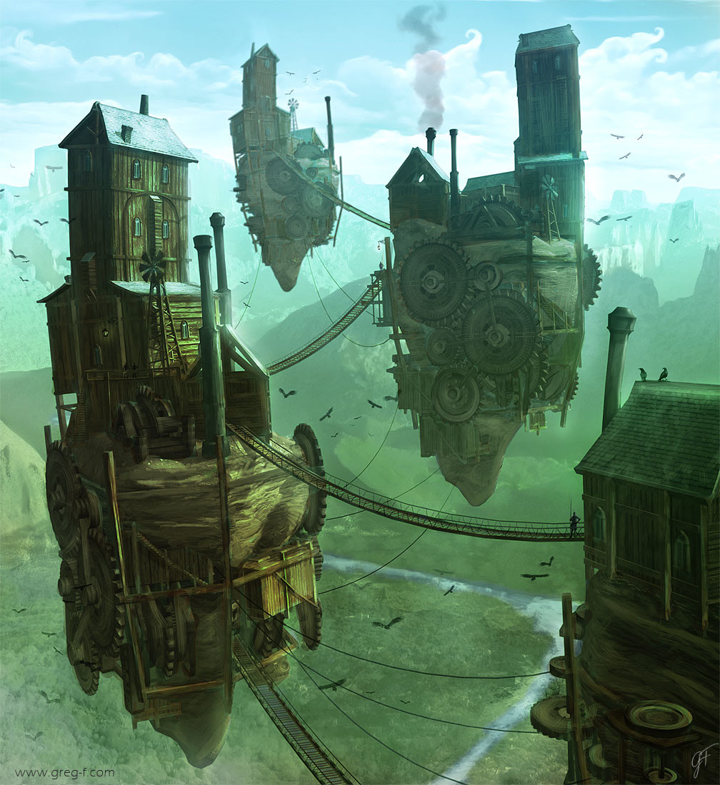 ArtStation - Flying Castles