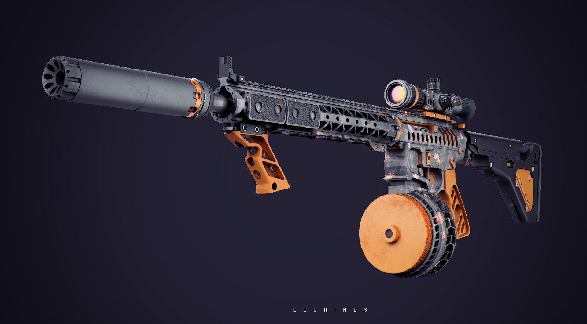 ArtStation - AR-Bdr Rifle