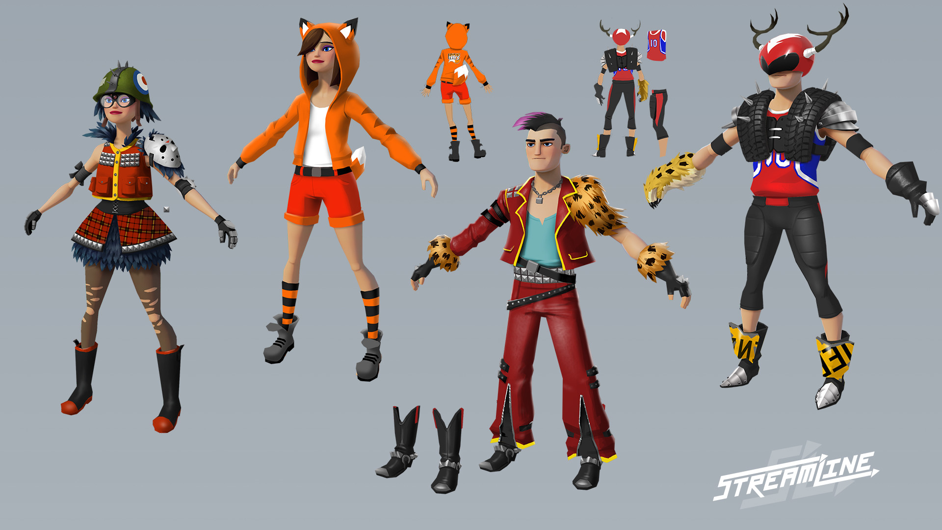 Damon Iannuzzelli - Streamline, Character and outfit concepts