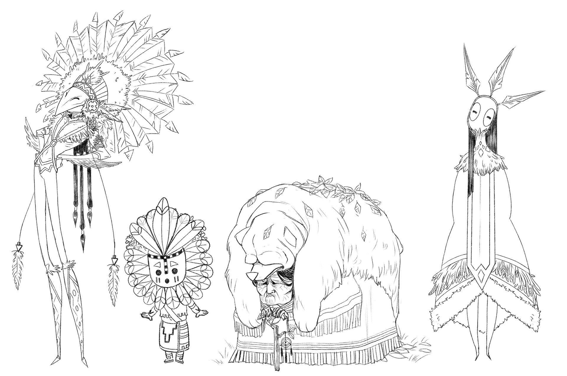 pow wow dancers coloring pages