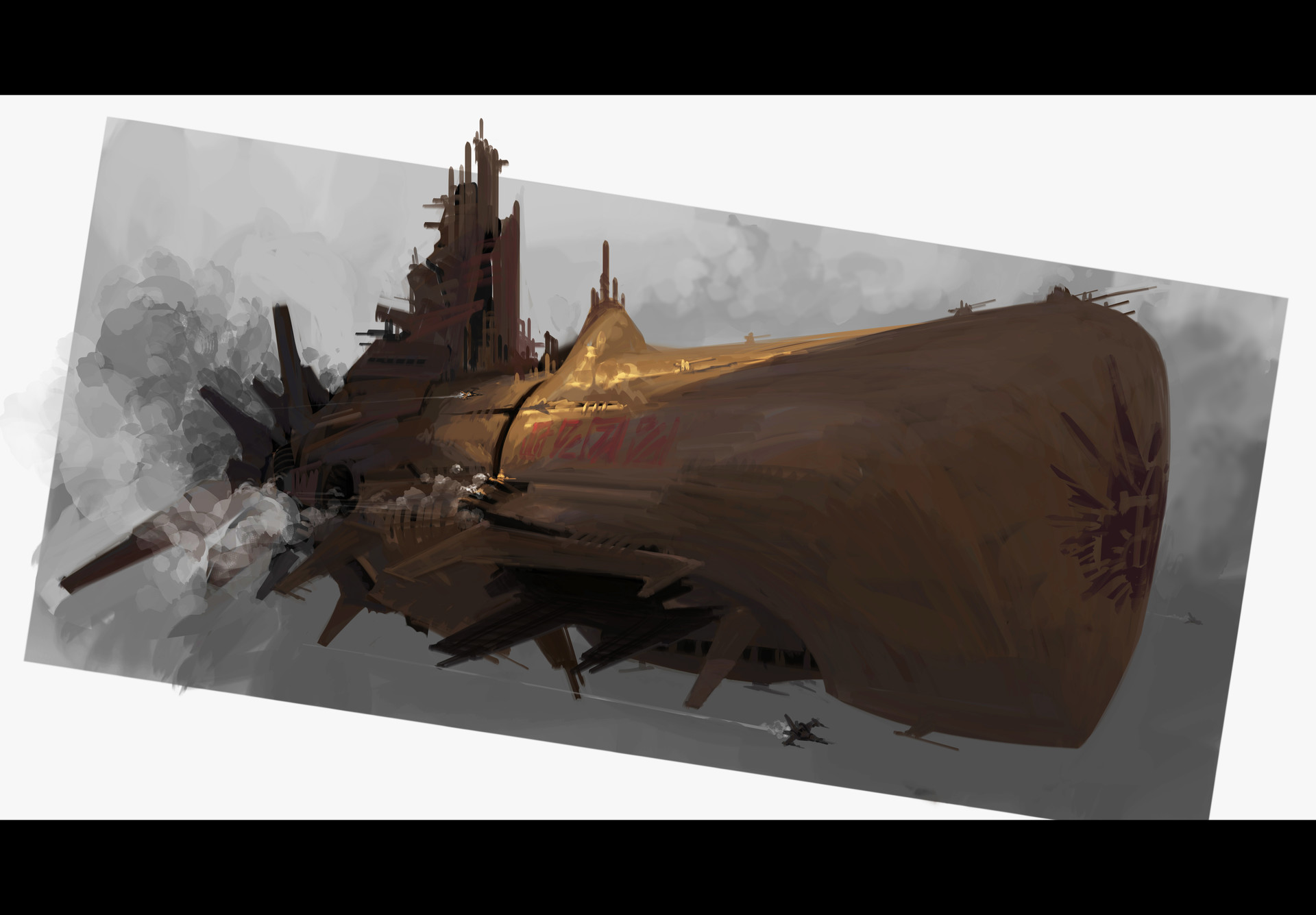 ArtStation - A battle ship