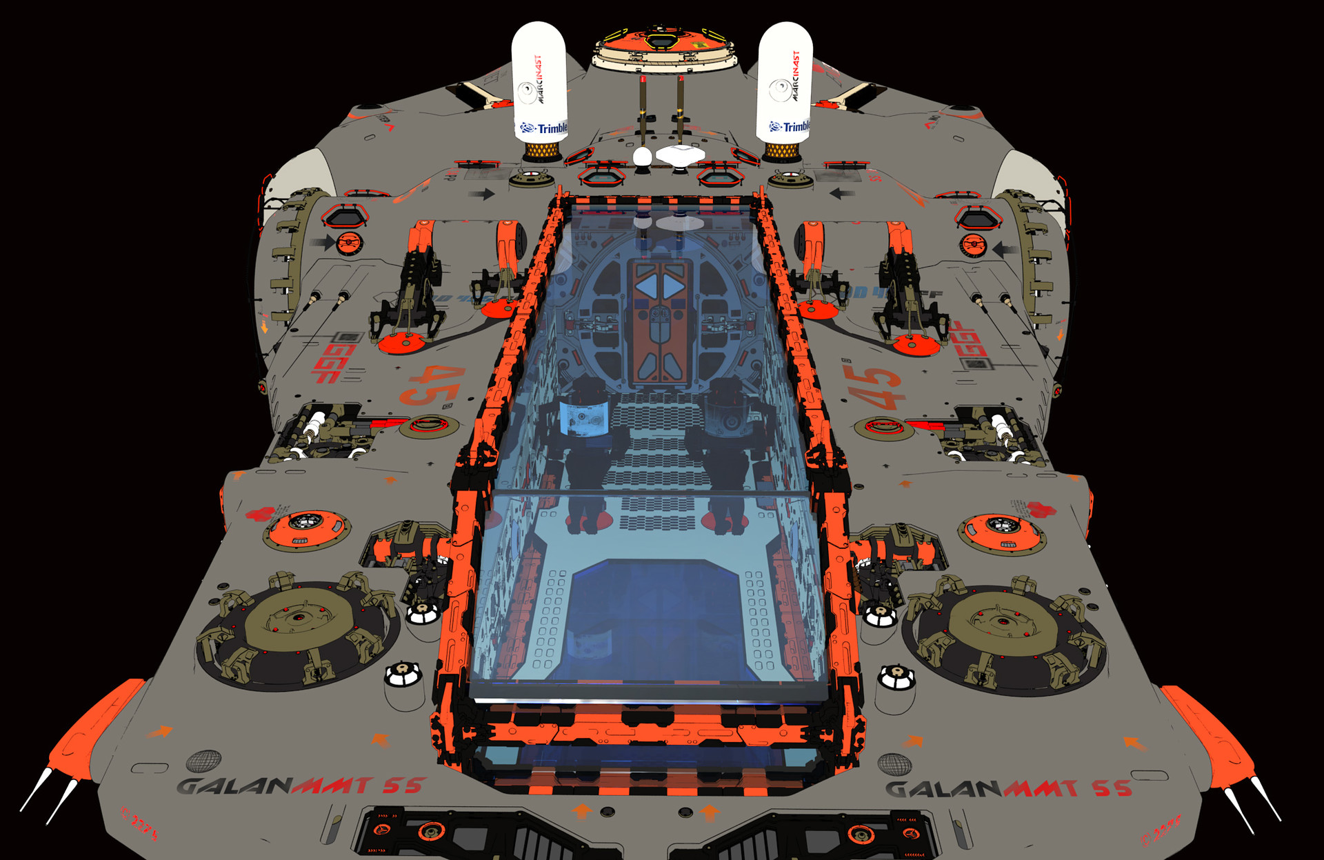 ArtStation - Concept Spaceship for Game