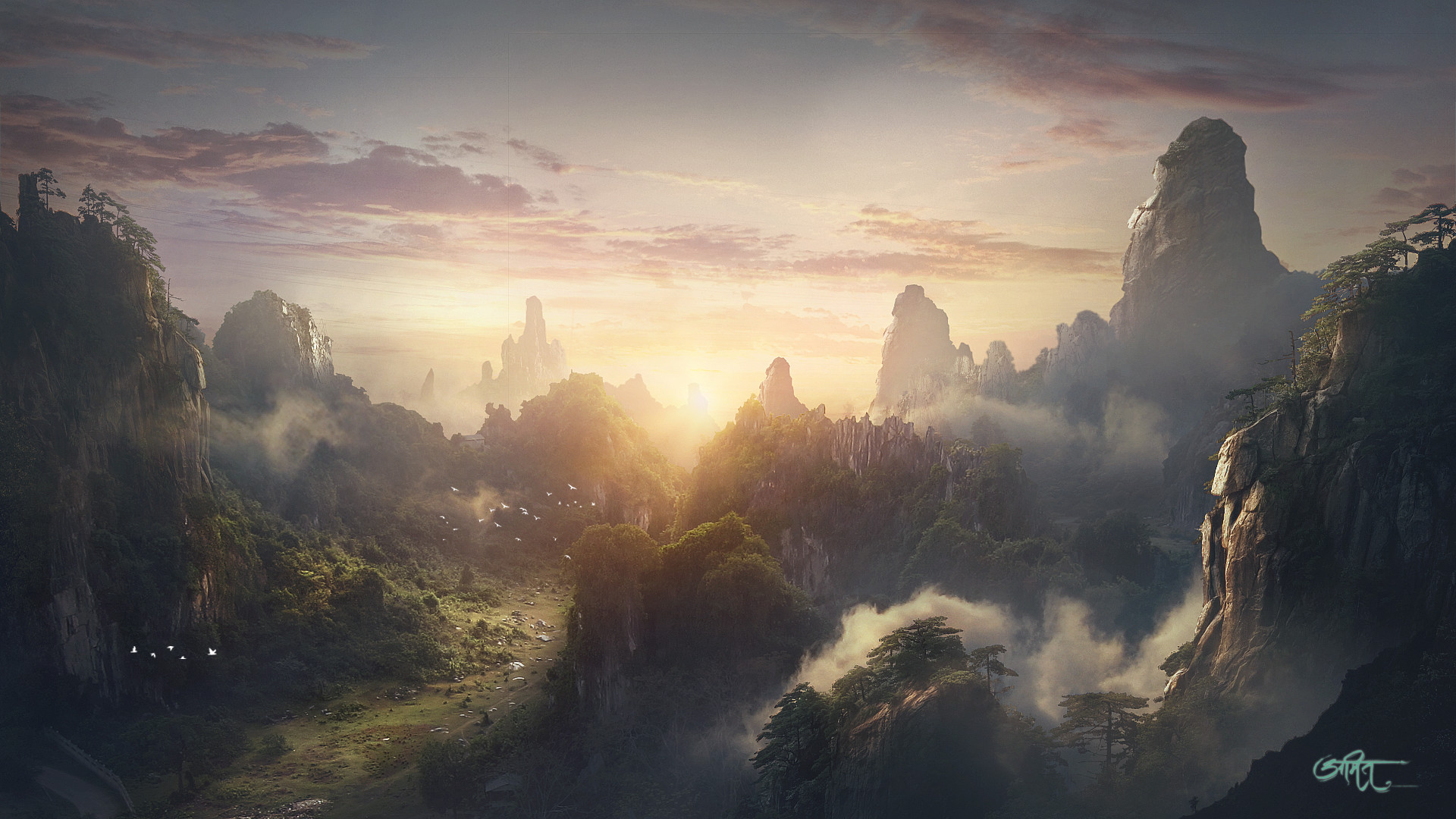 ArtStation - Matte Paint_Mountains