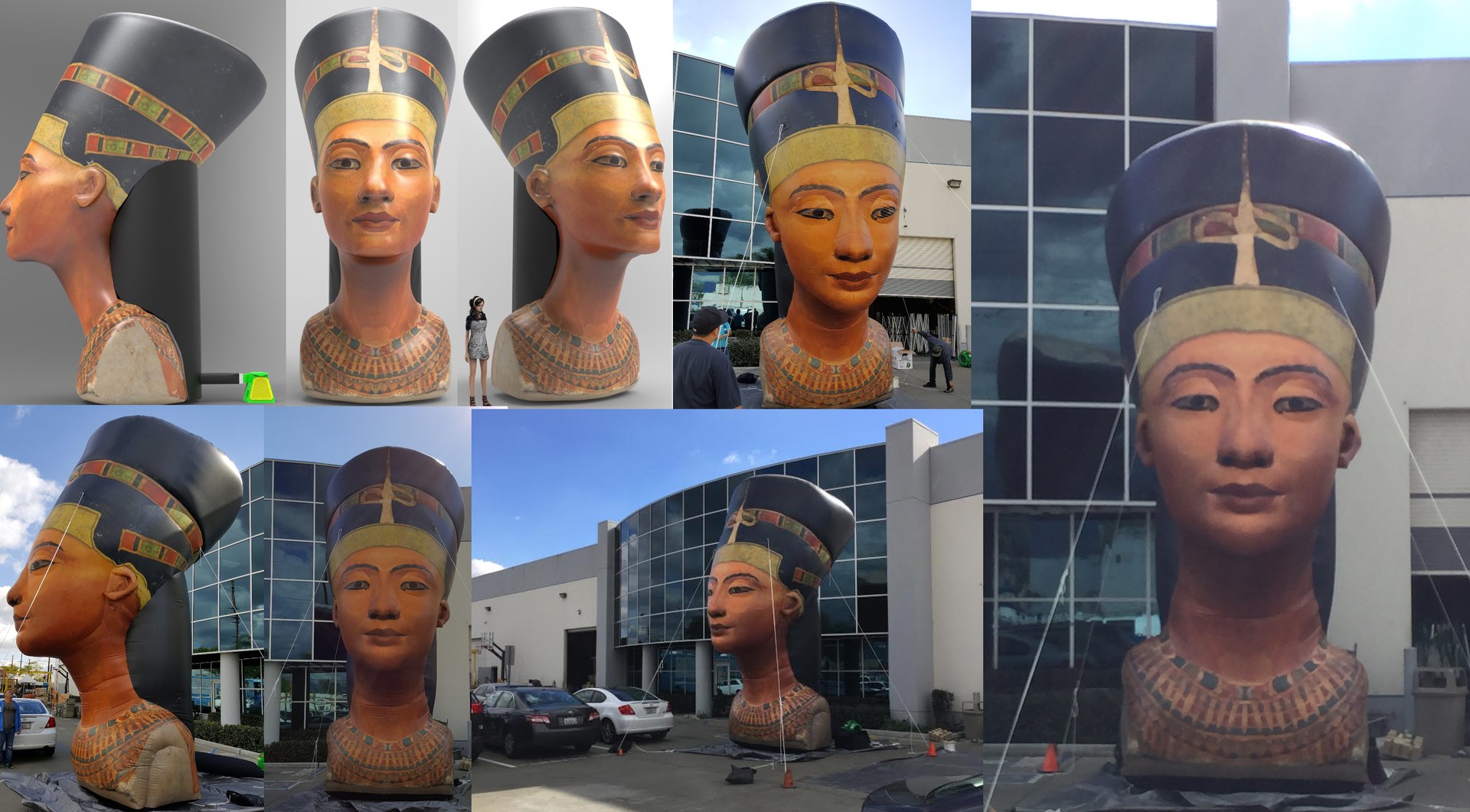 ArtStation - Nefertiti Prop for Egyptian Inflatable Collection