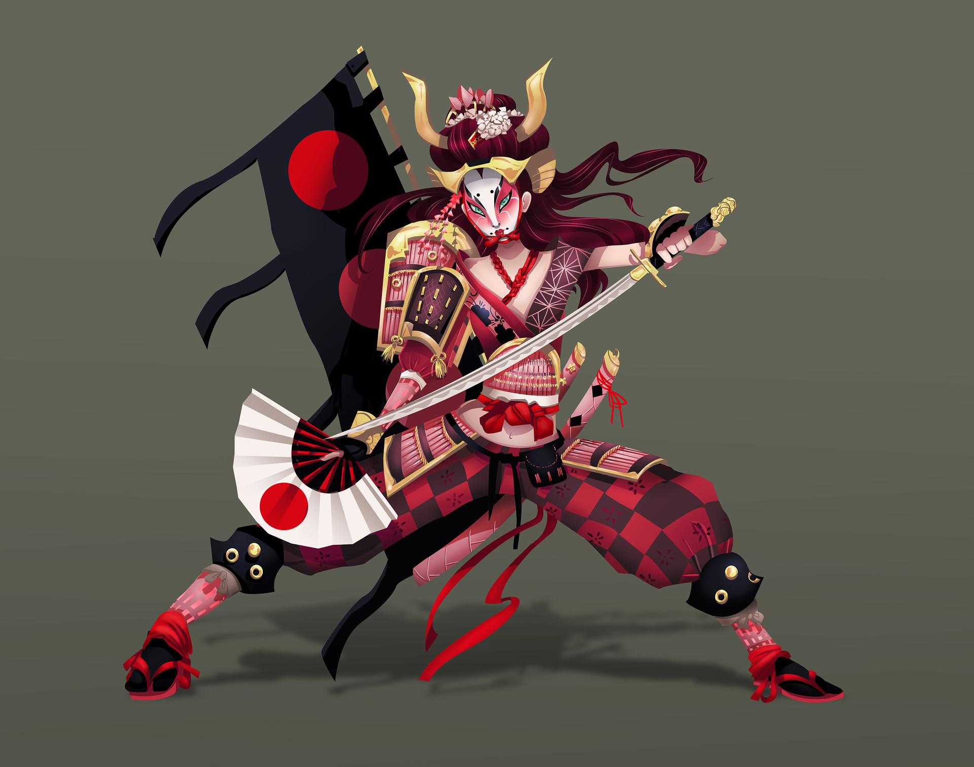 ArtStation - Samurai Girl _ Character Design Challenge