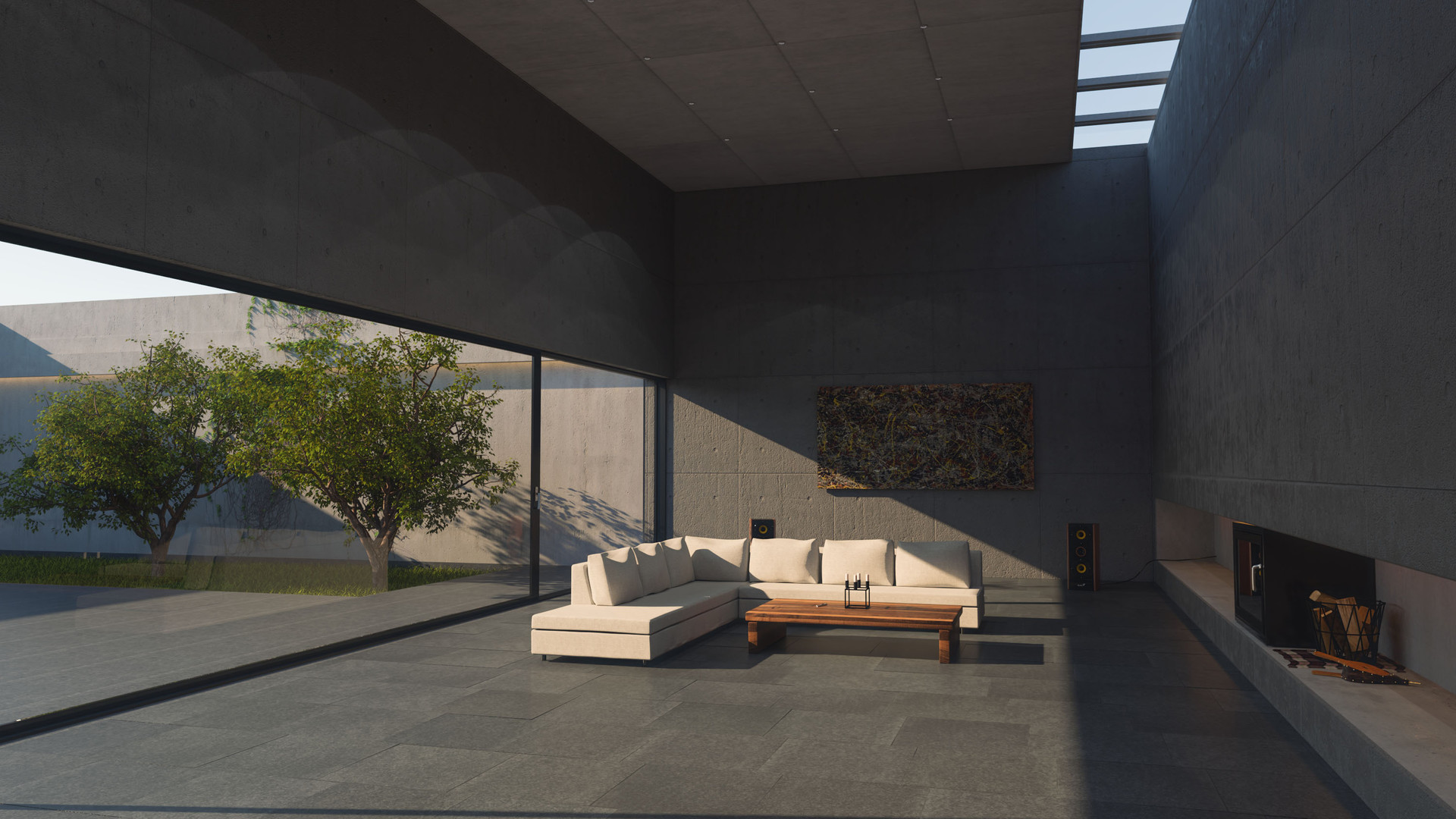 ArtStation - Concrete Walls Interior
