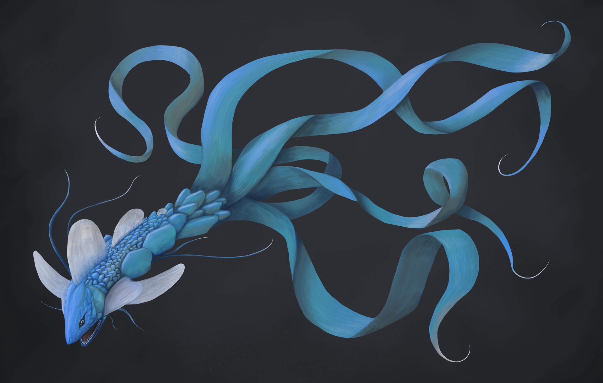 ArtStation - untitled (dragon-fish study)
