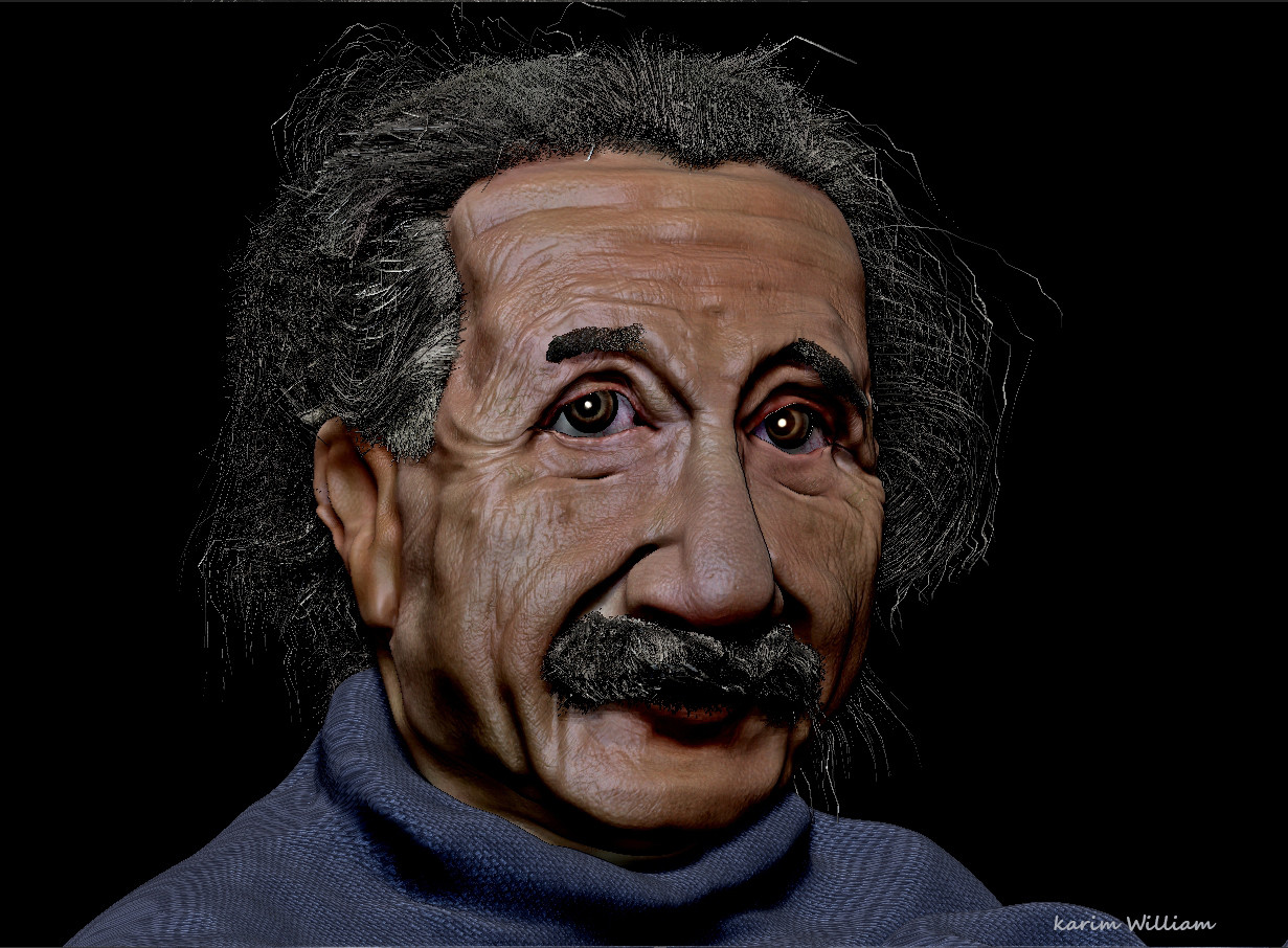 ArtStation - Einstein 3D Model