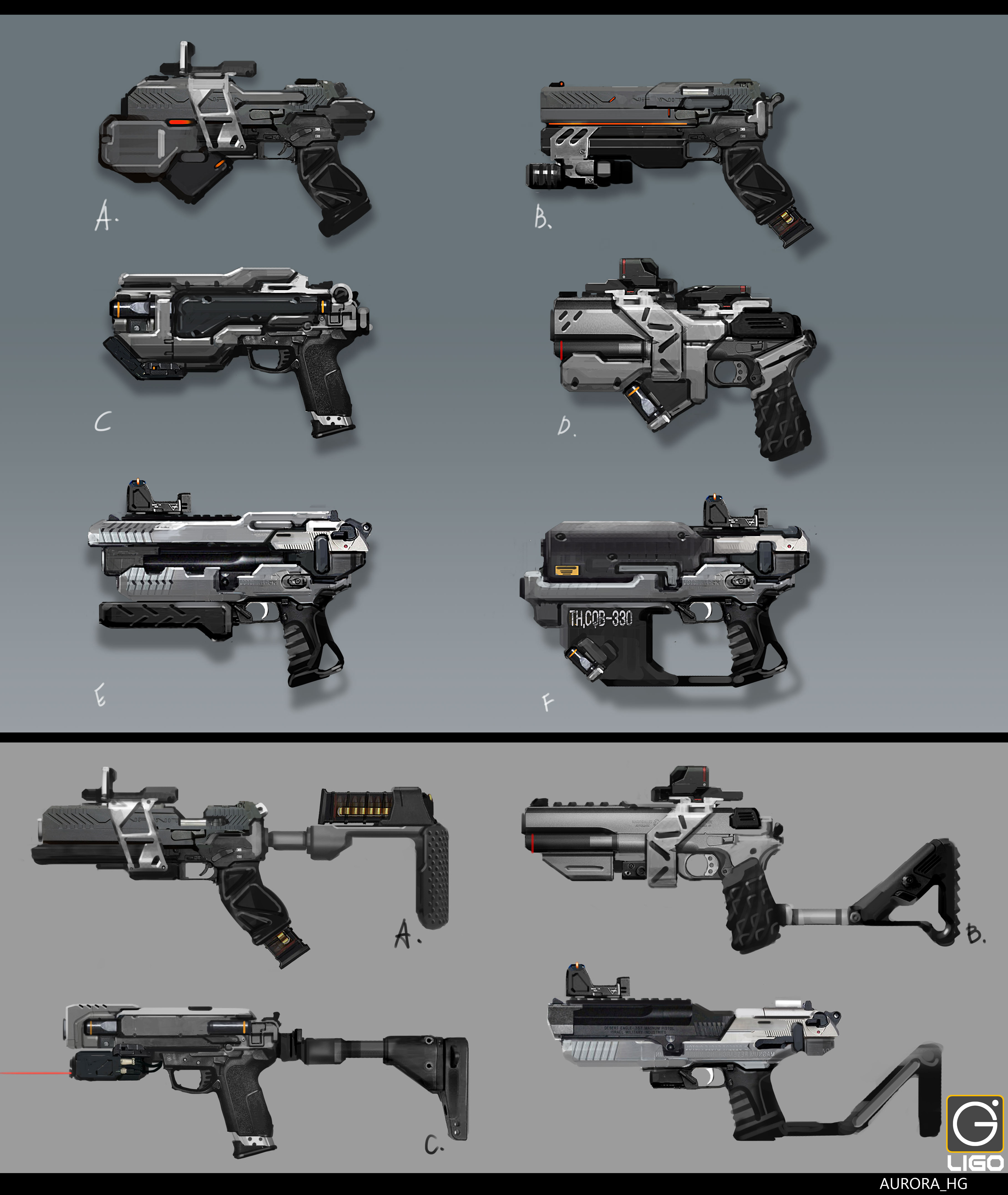 Jay Li - Hand gun Design for the RISING FIRE