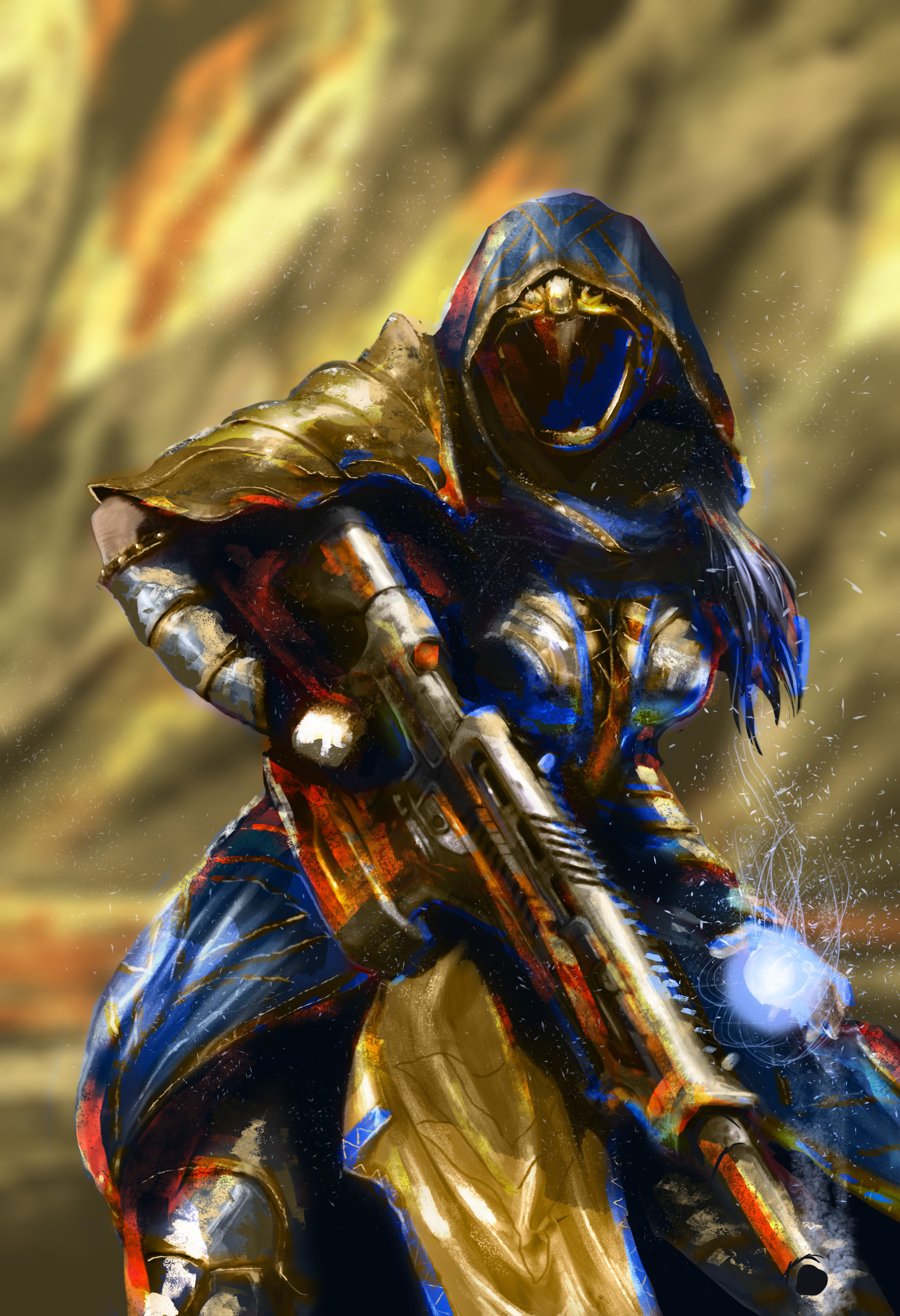 ArtStation - Warlock Color Shot