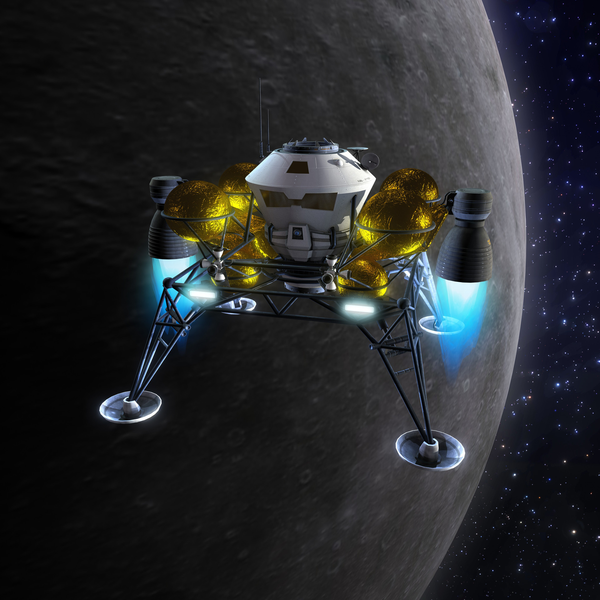 ArtStation - Planetary Lander Module
