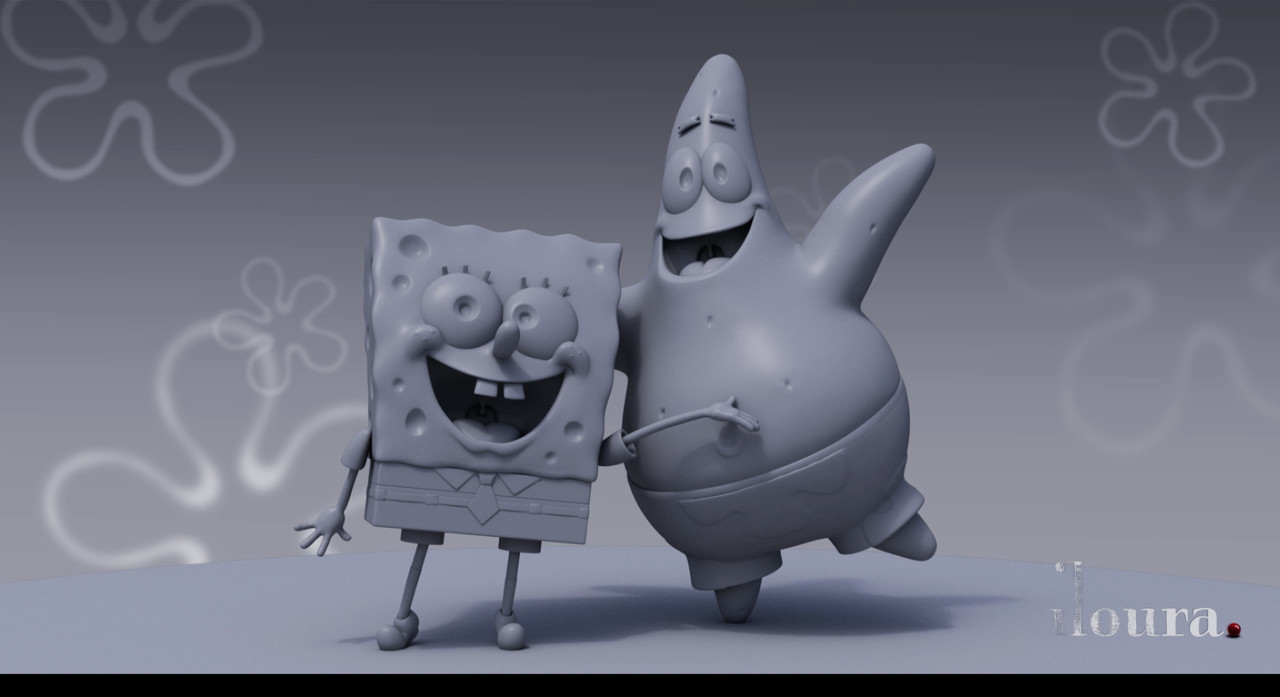 ArtStation - Spongebob Movie Models