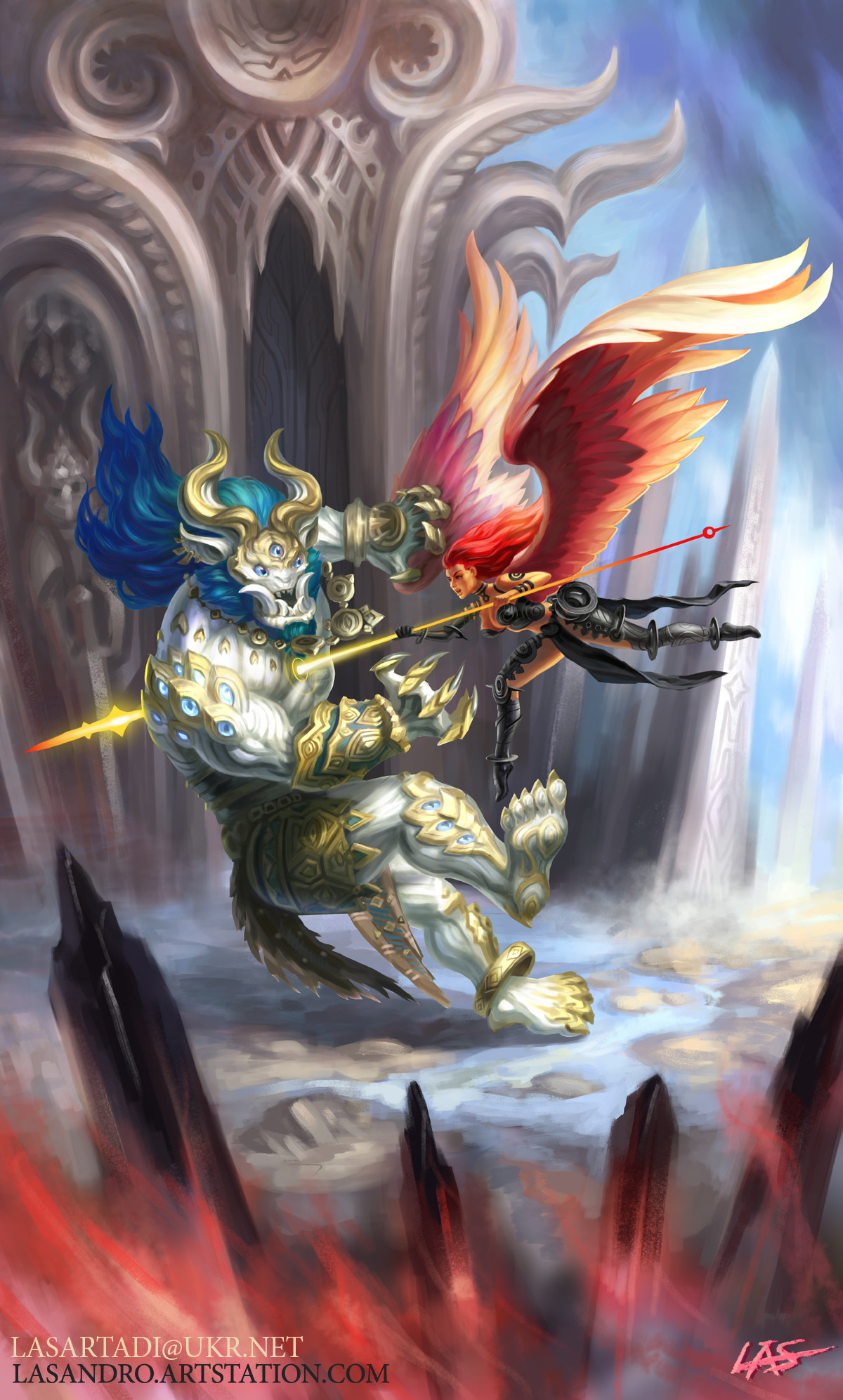 ArtStation - Celestial battle, Oleksandr Lypkan