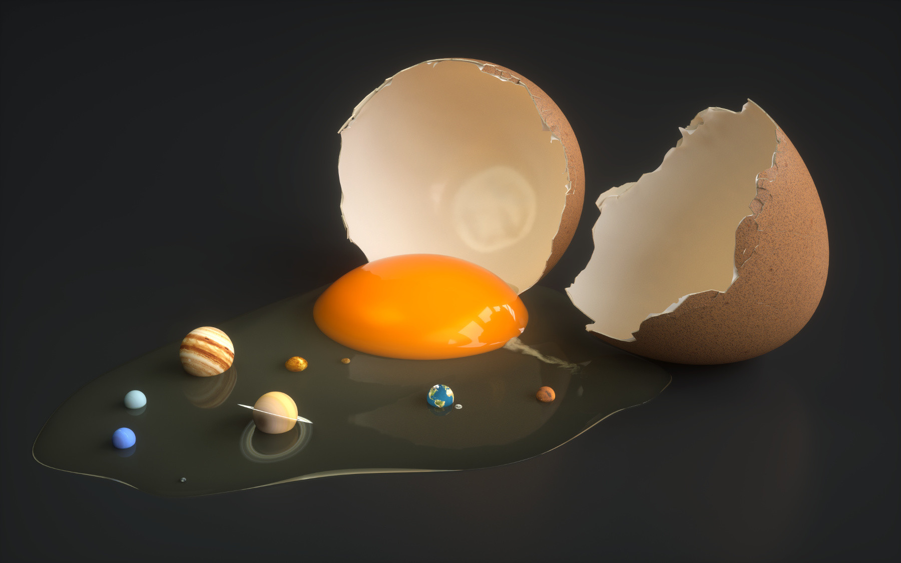 Egg Yolk Solar System