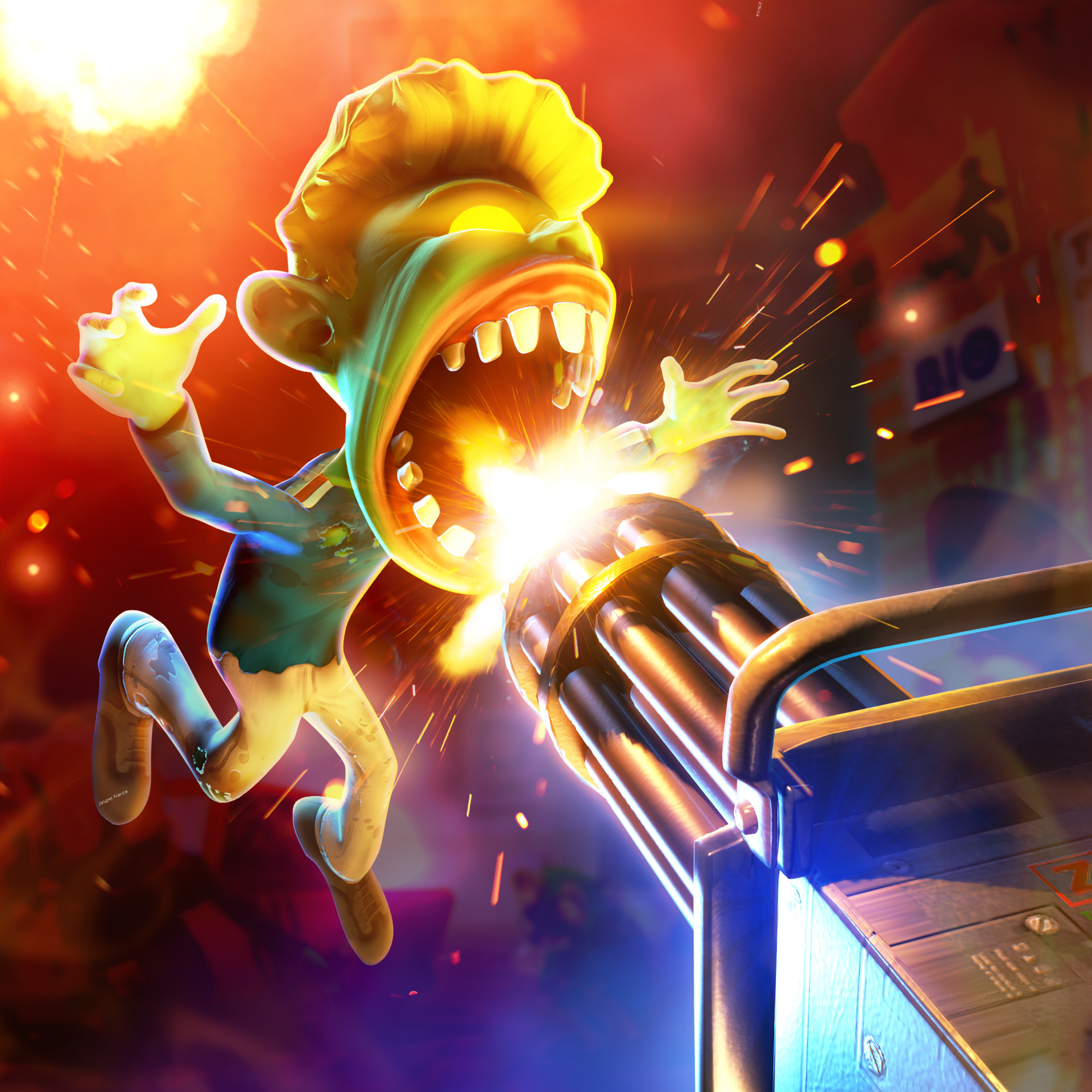 ArtStation - Z Buster iOS game icon variation