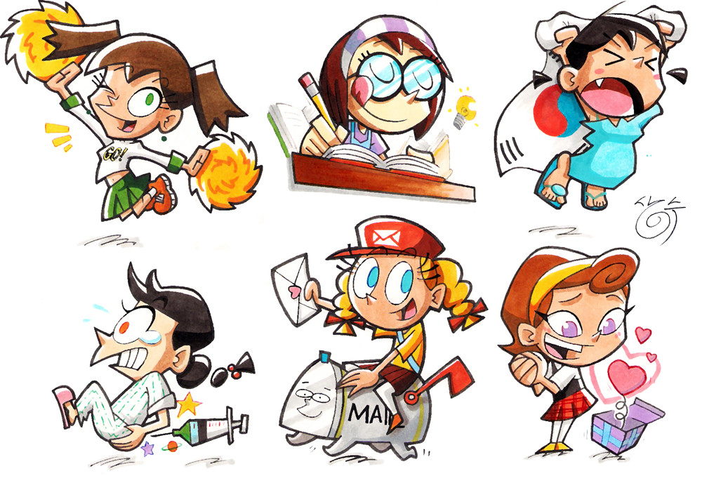 ArtStation - Little Cartoon Girls