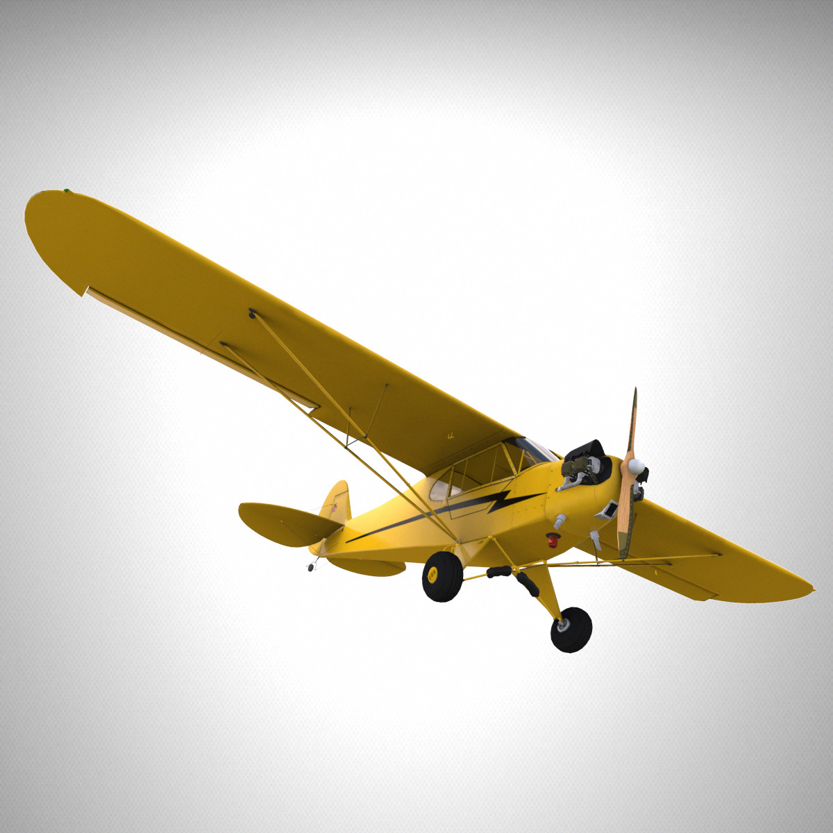 ArtStation - Piper Cub high detailed model