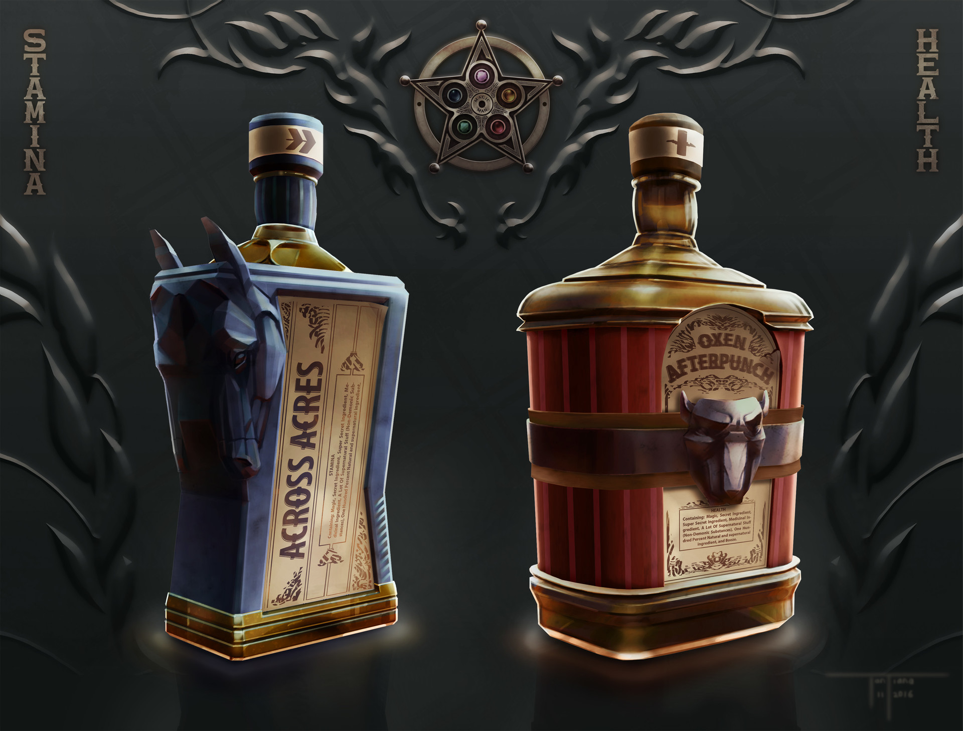 ArtStation - Magic Man Stamina and Health Tonic