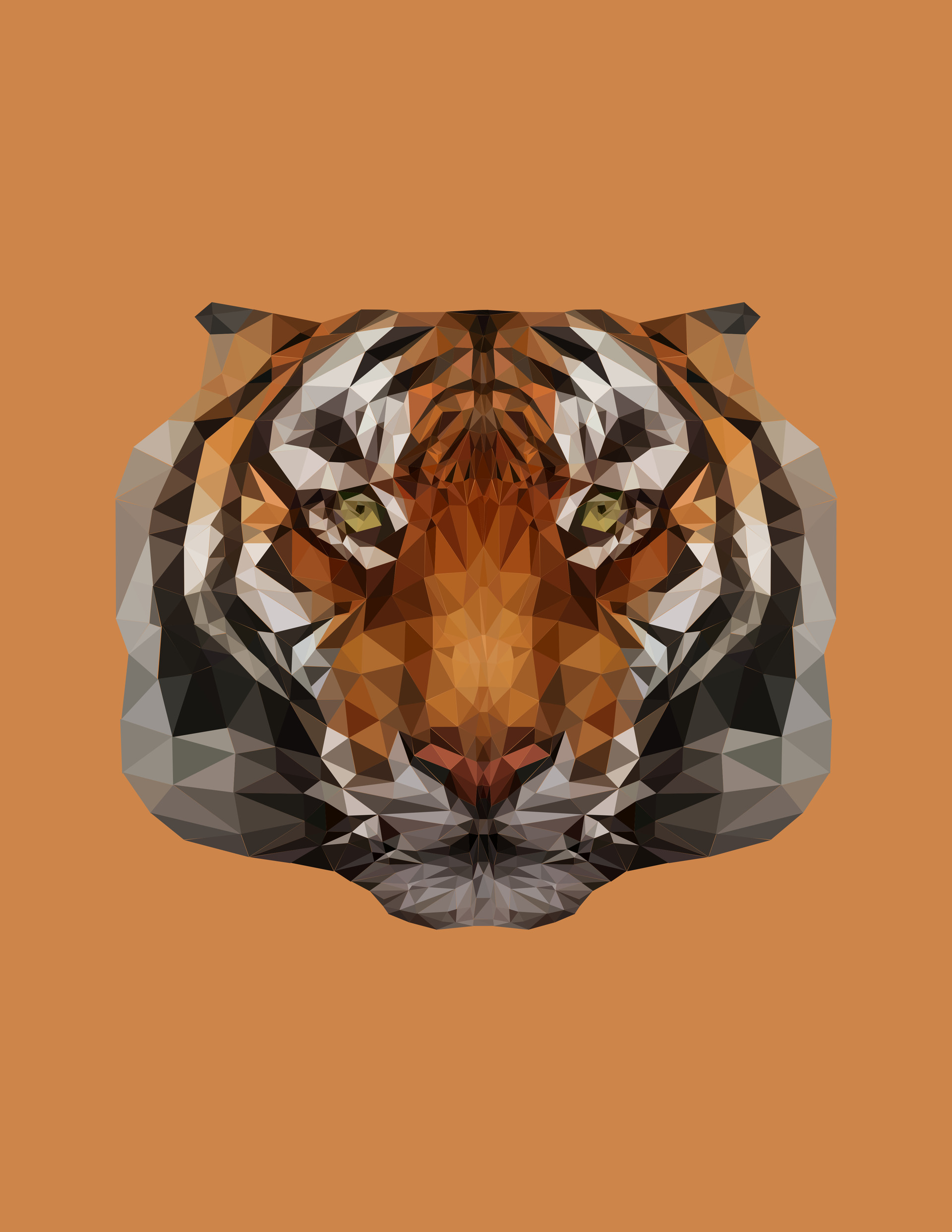 ArtStation - Tiger Polygonal Portrait
