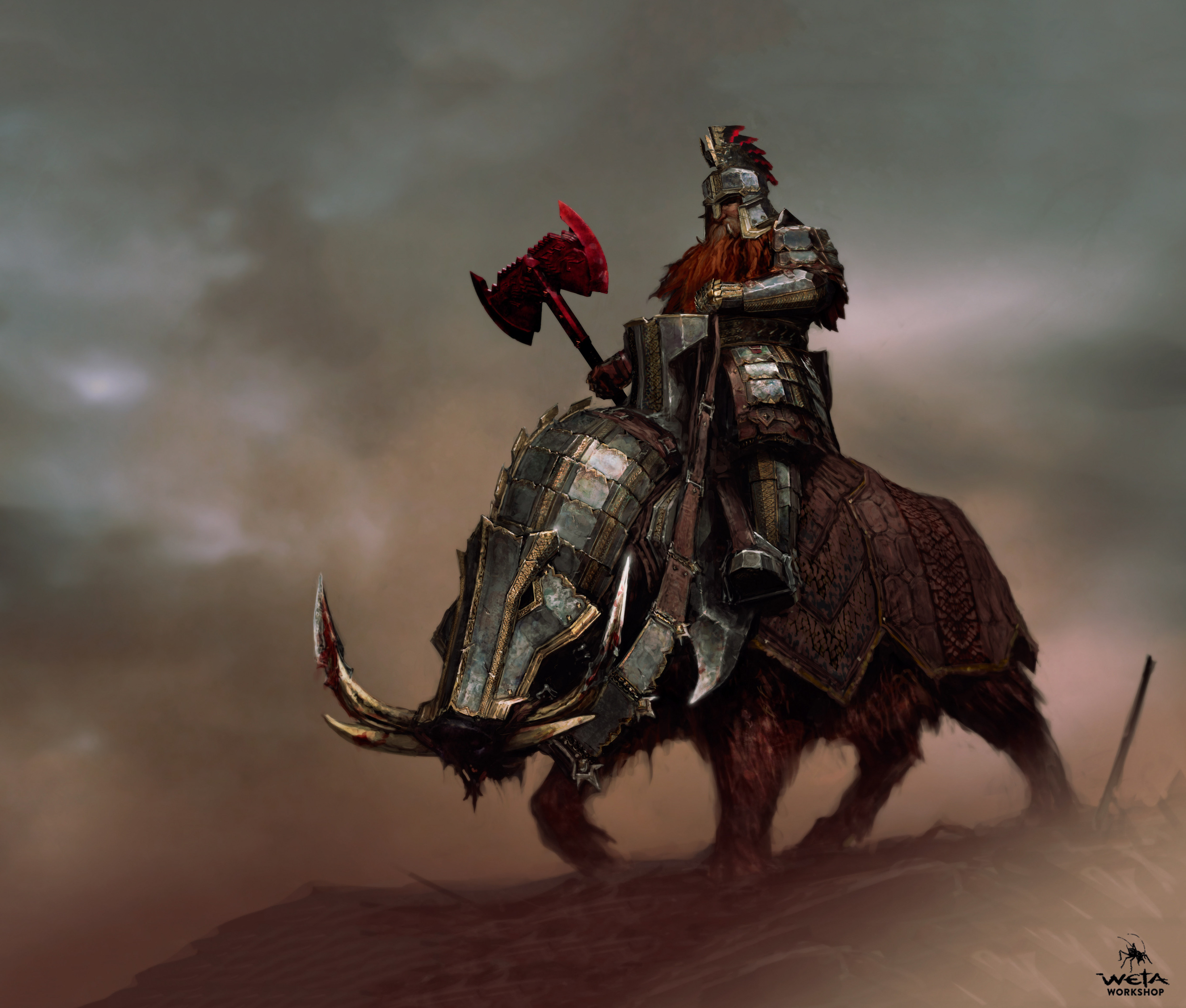 Dain's Boar by Nick Keller (Weta Workshop) : r/ImaginaryDwarves