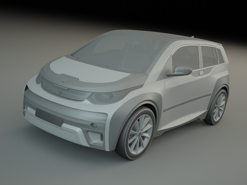 ArtStation - Electric Town Car (no name car)