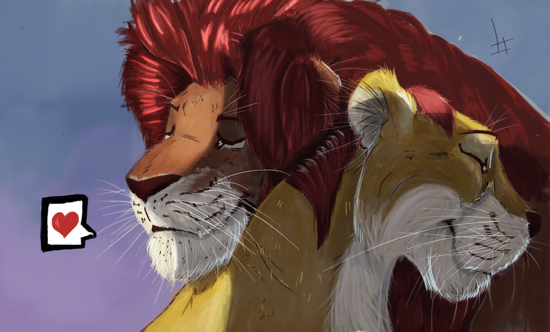 ArtStation - Simba and Nala