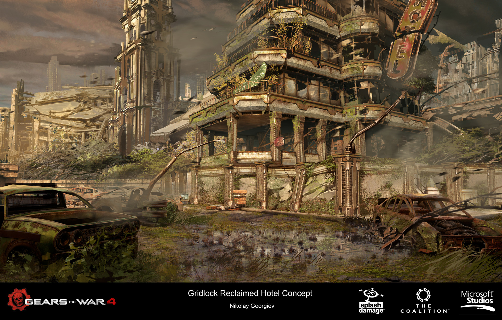 Nikolay Georgiev - Gears of War 4 Multiplayer - MP_Gridlock Concept Art
