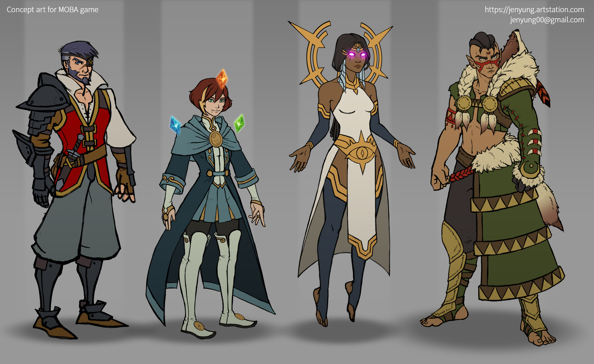 Artstation Character Concept Art For Moba 